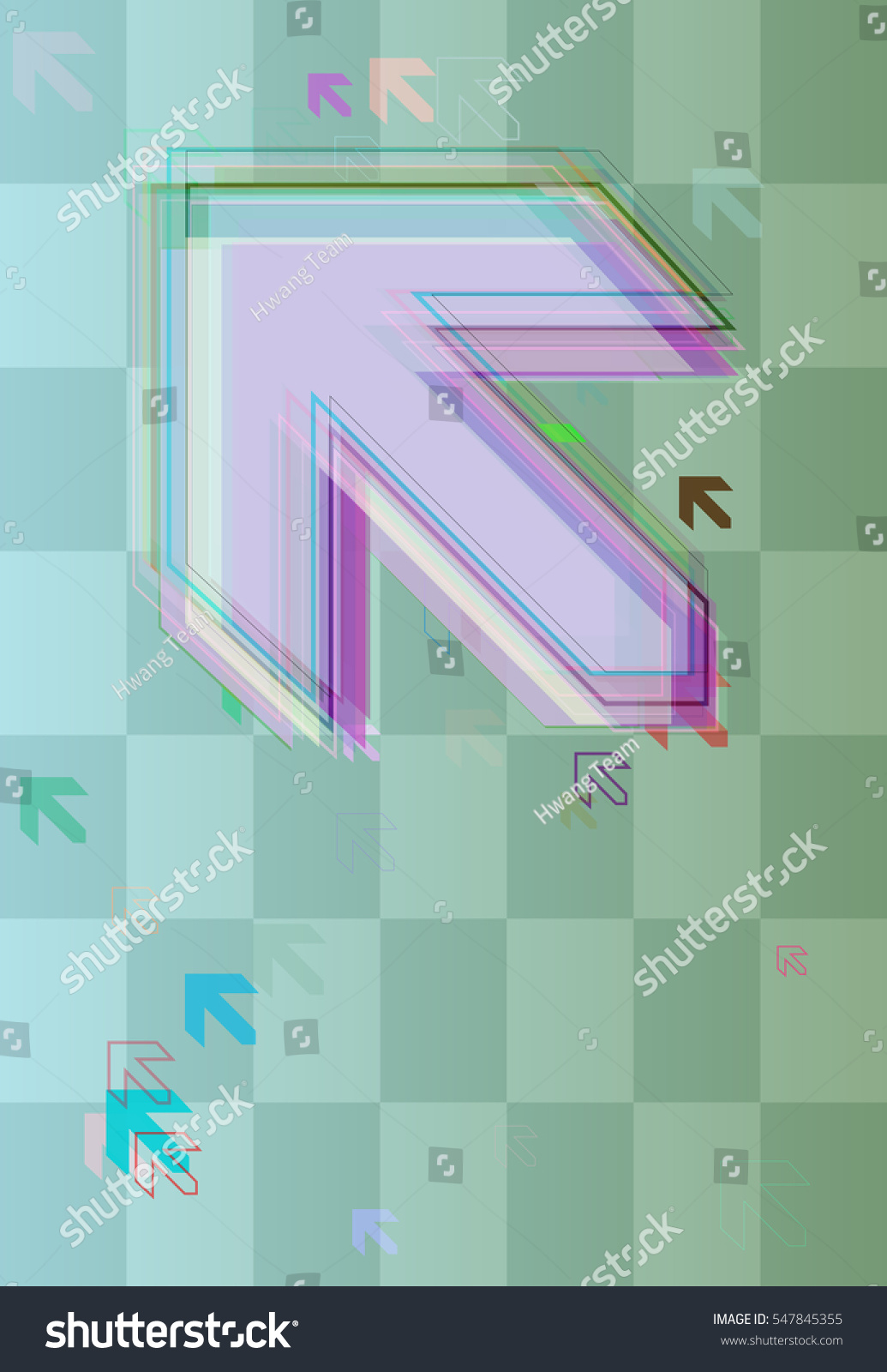 Emblematic Group Arrows Wallpaper Stock Vector (Royalty Free) 547845355 ...