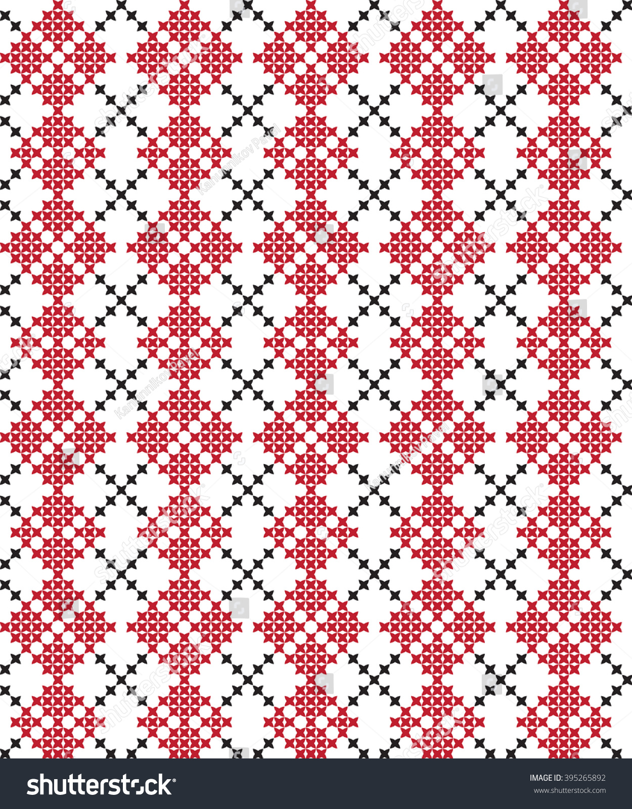 Embroidered Pattern On Transparent Background: vector de stock (libre ...