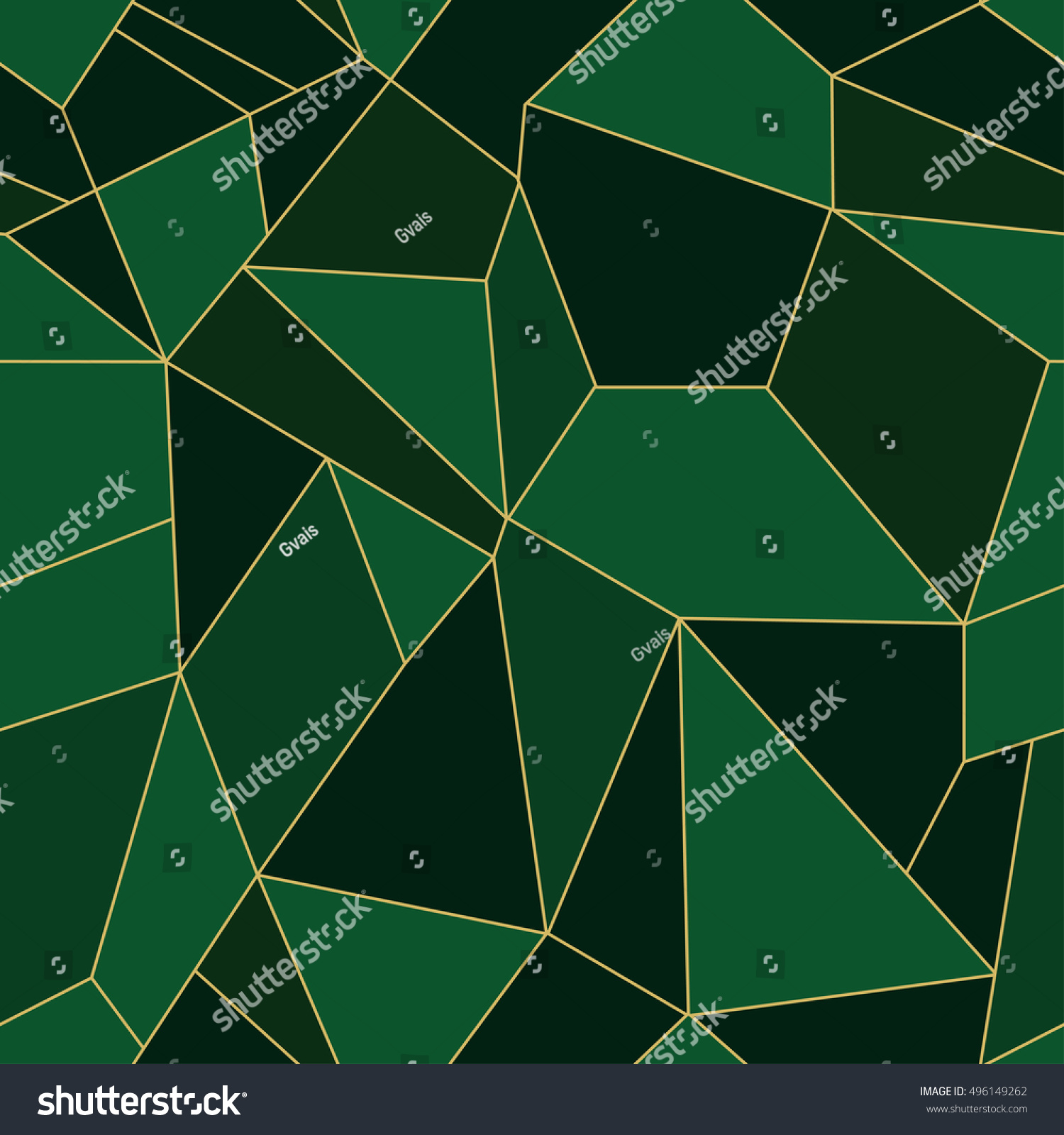 Emerald Geometric Crystal Background Polygonal Vector Stock Vector ...