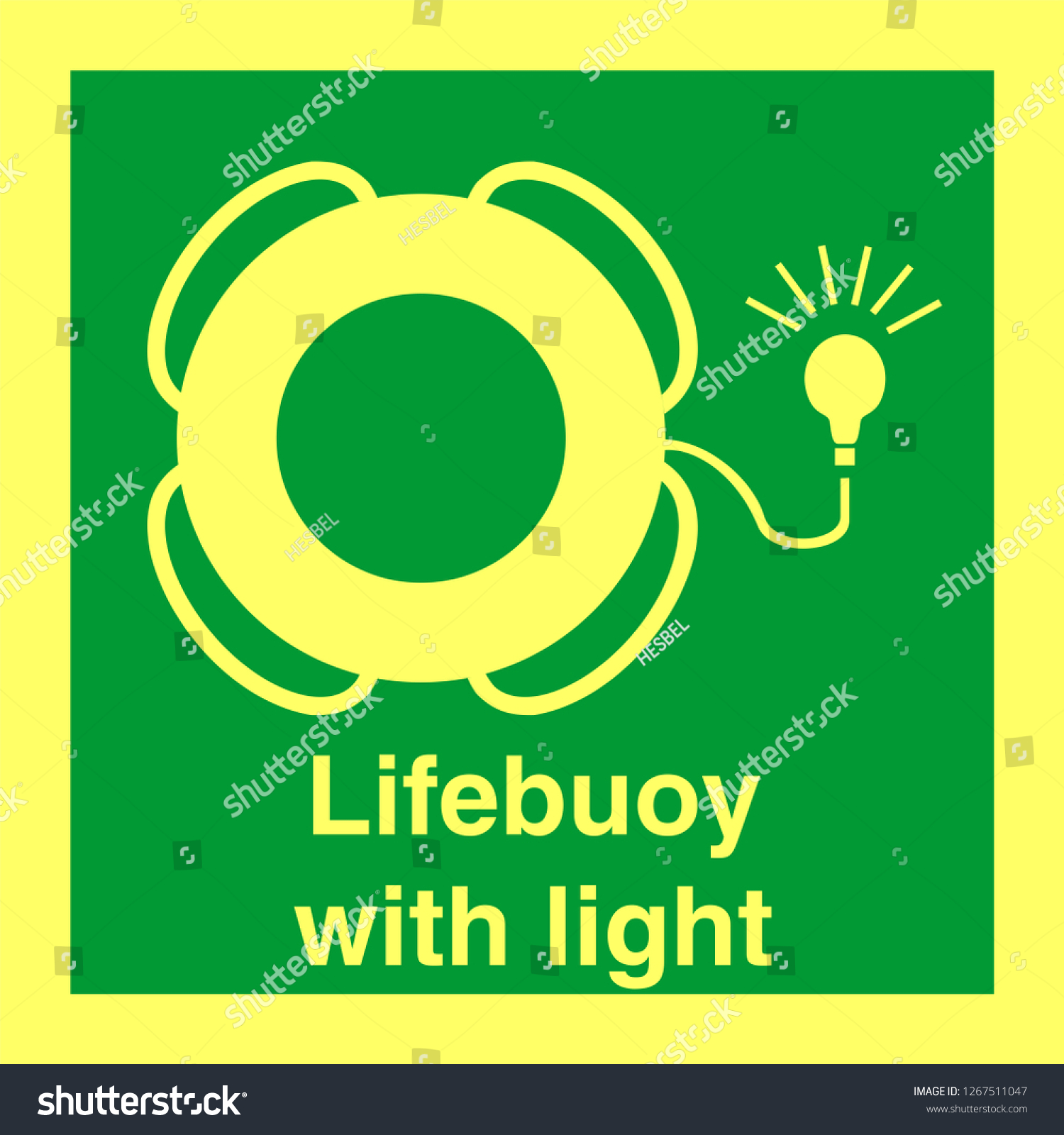 Emergency Evacuation Imo Sign Stock Vector (Royalty Free) 1267511047