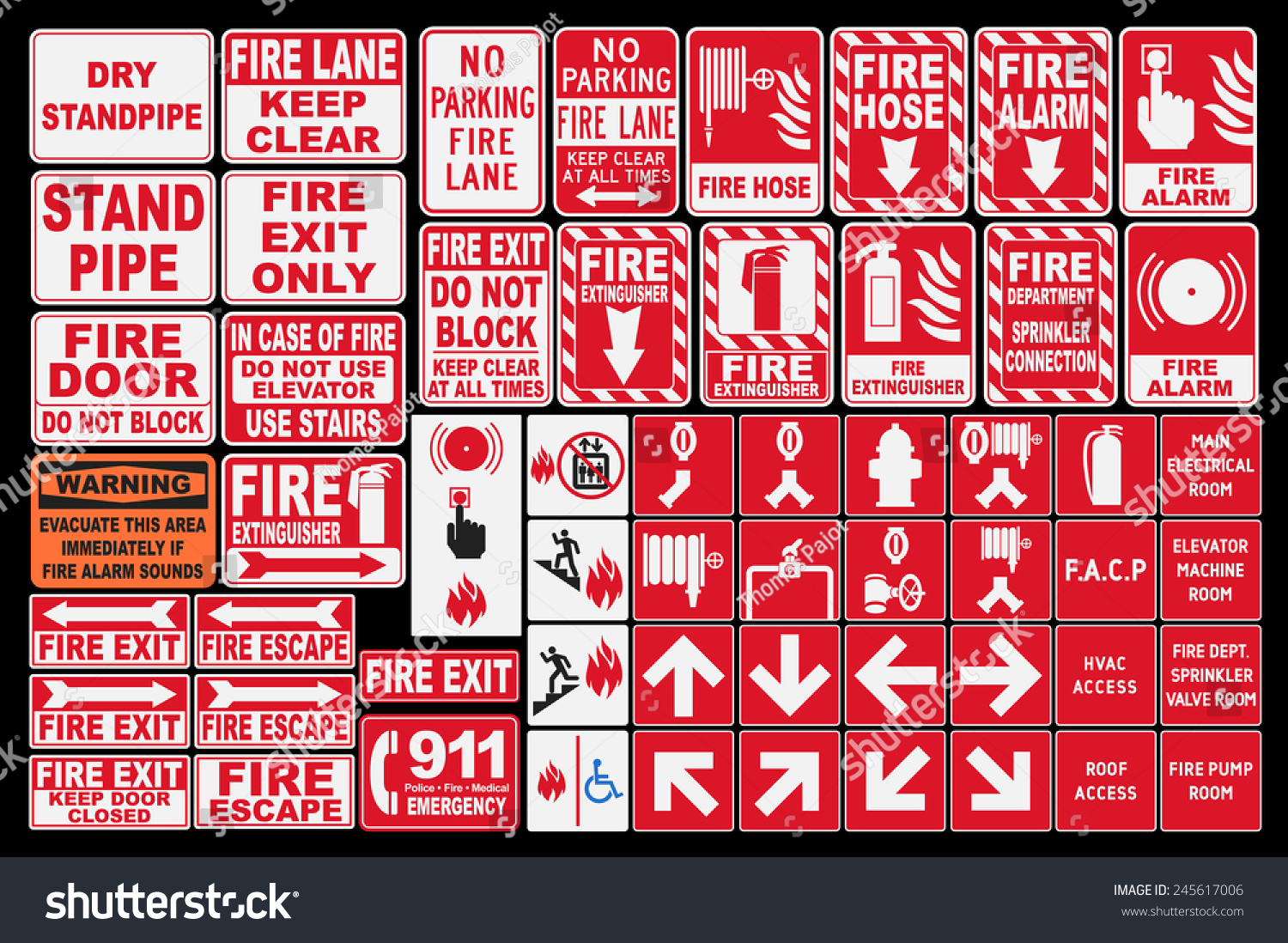 5,749 Fire signage Images, Stock Photos & Vectors | Shutterstock