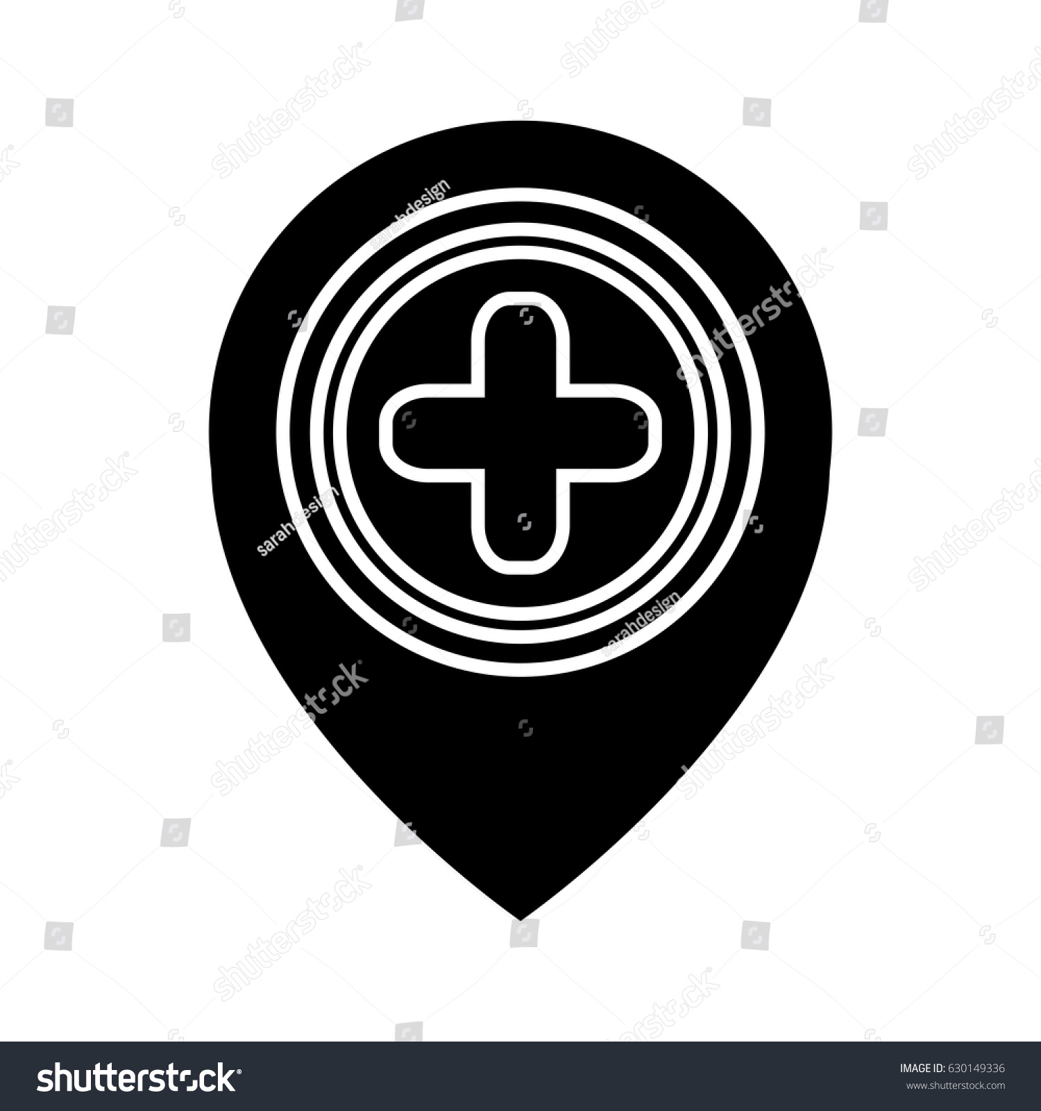 Emergency Location Icon: vector de stock (libre de regalías) 630149336 ...