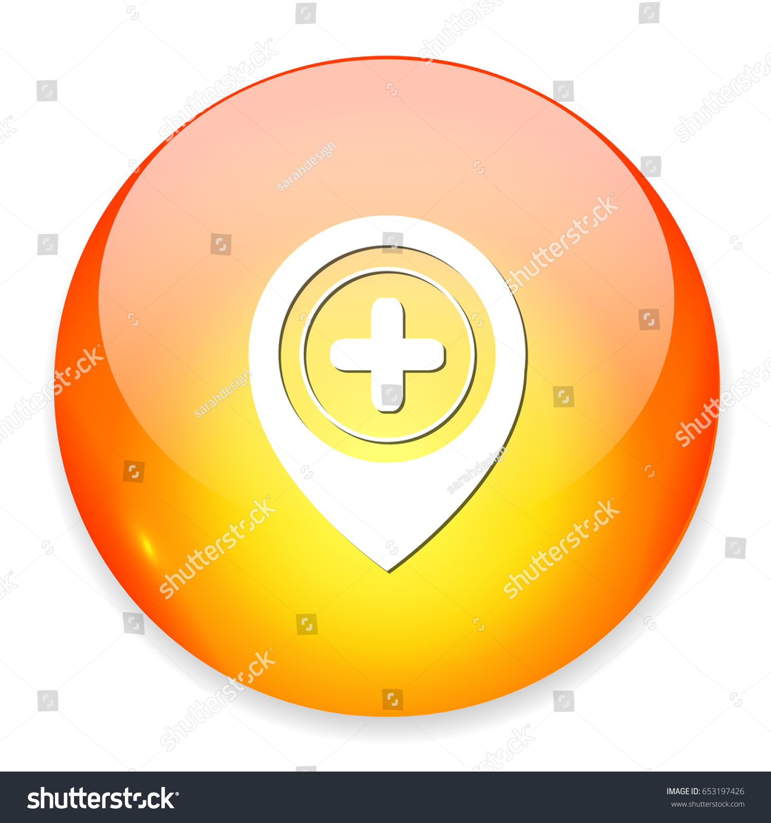 Emergency Location Icon: vector de stock (libre de regalías) 653197426 ...
