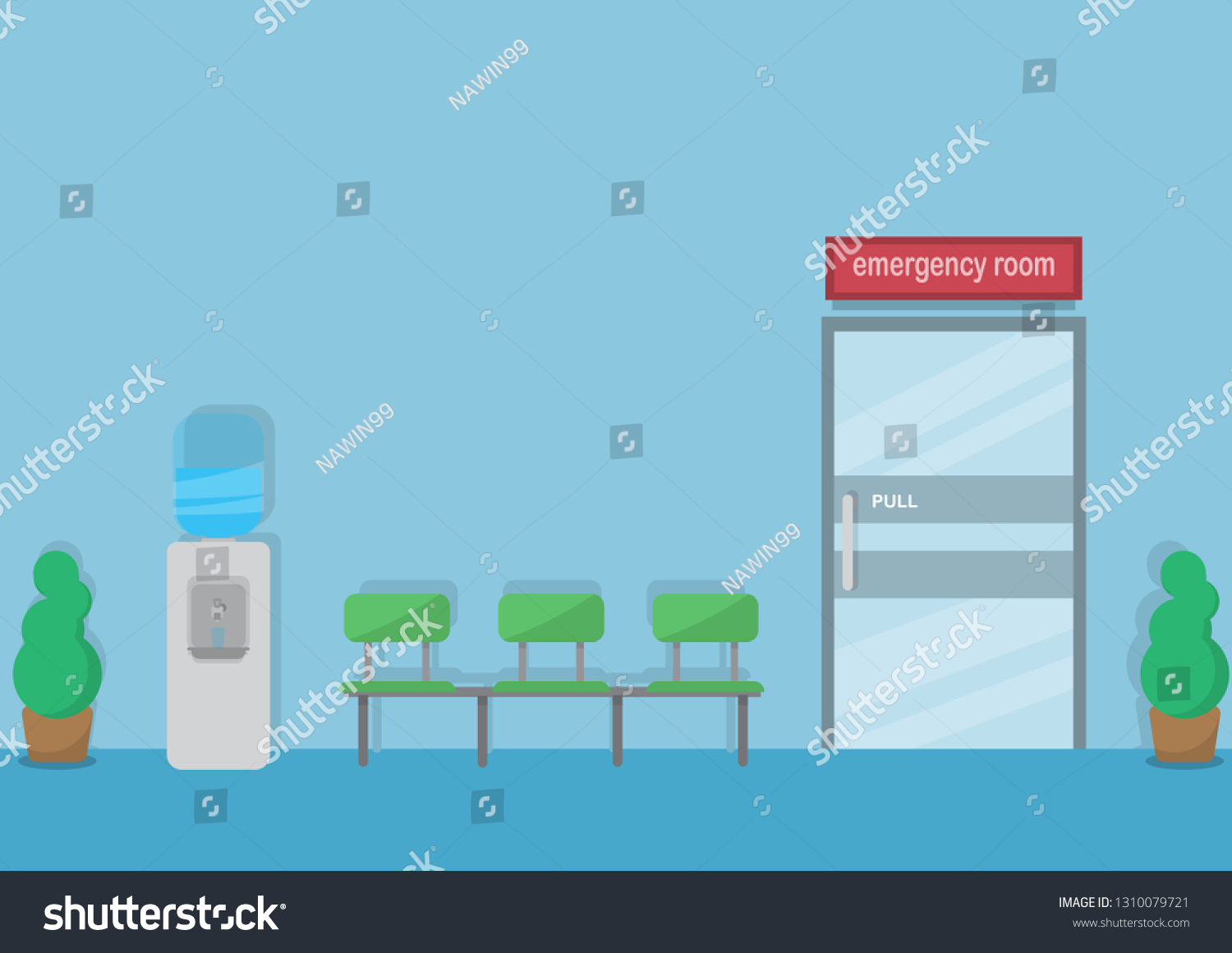 Emergency Room Vector Design Stock Vector (Royalty Free) 1310079721 ...
