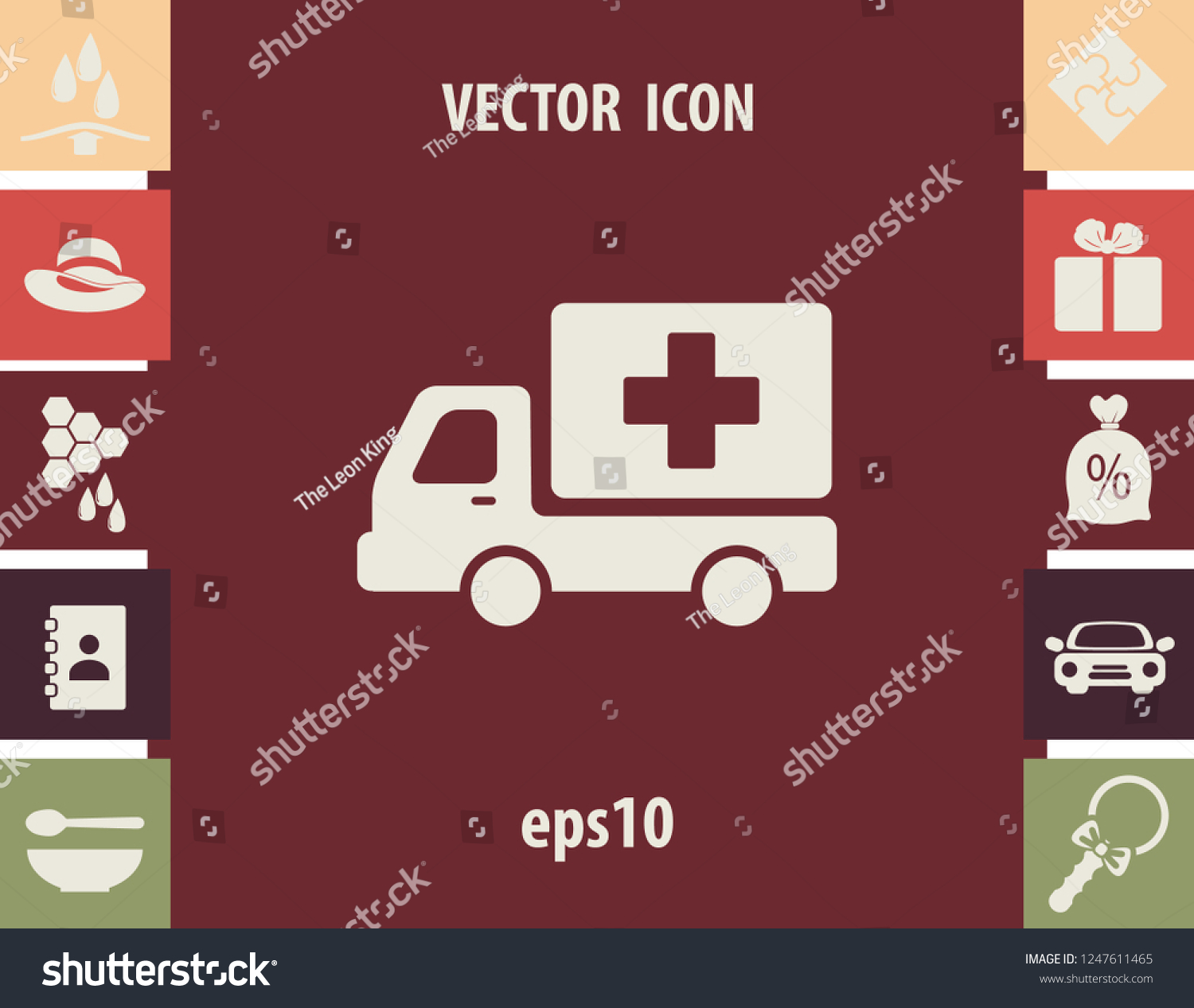 Emergency Service Vector Sign Stock Vector (Royalty Free) 1247611465 ...