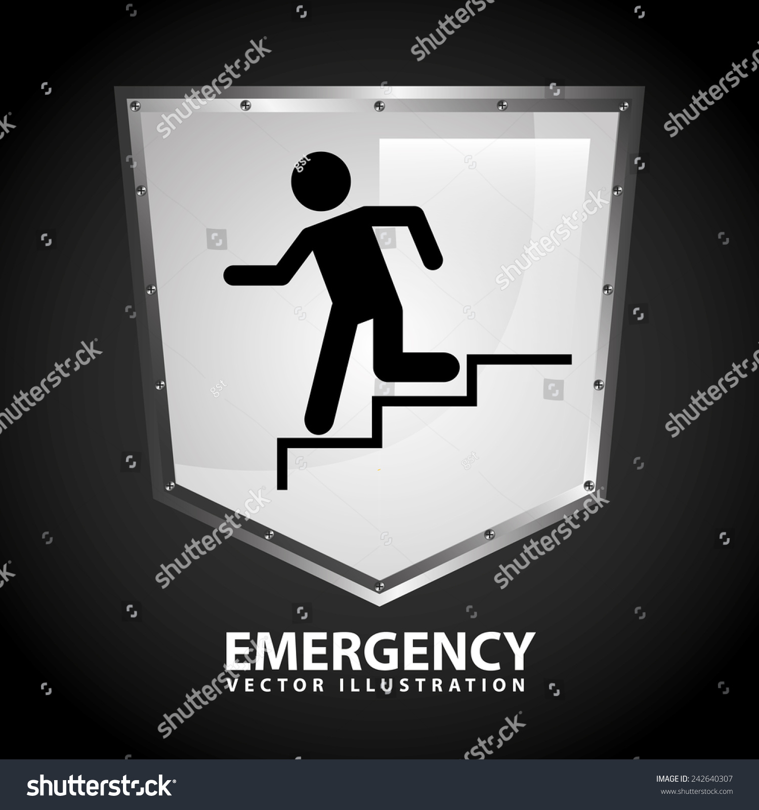Emergency Signal Stock Vector (Royalty Free) 242640307 | Shutterstock