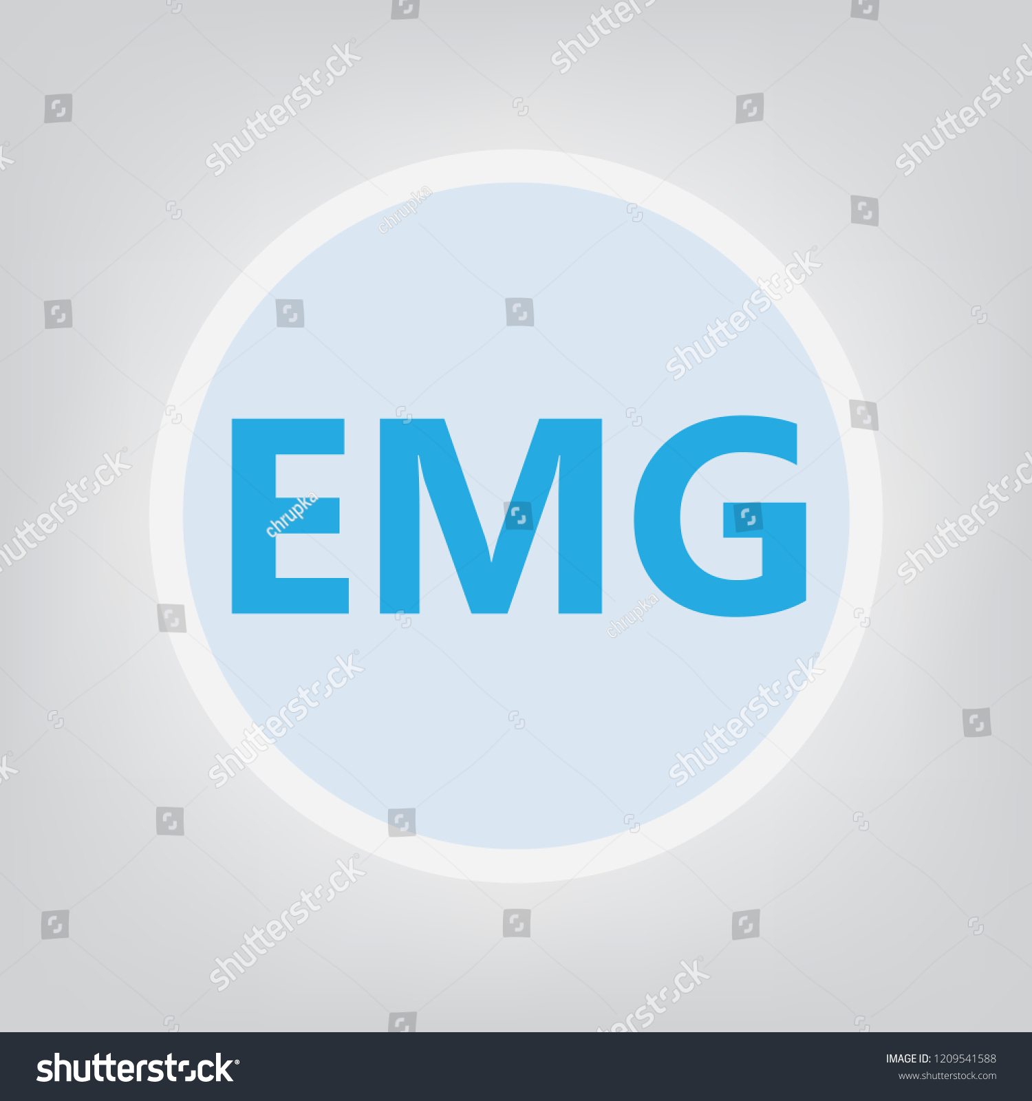Emg Electromyography Acronym Vector Illustration: vector de stock ...