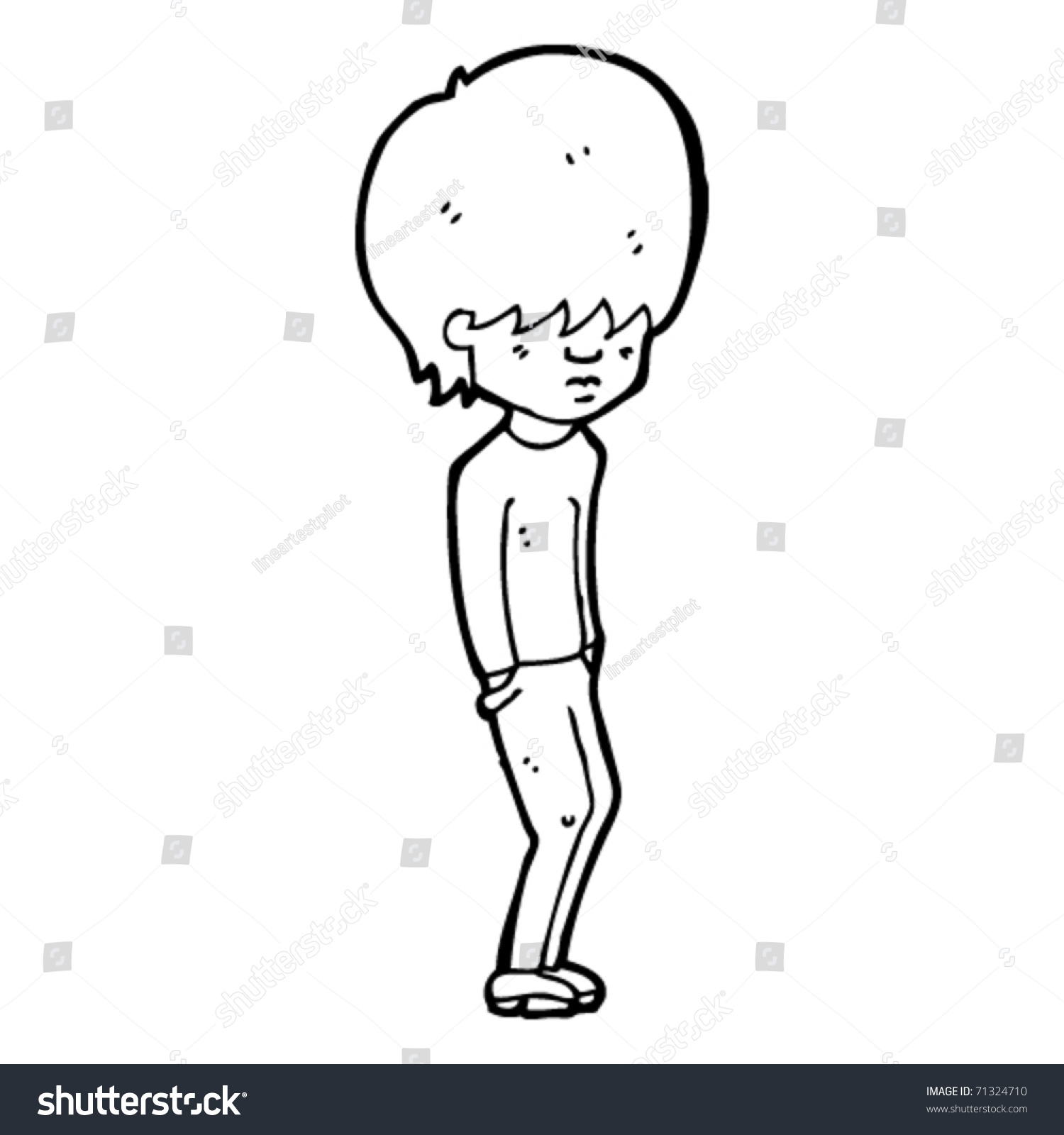 Emo Boy Cartoon Stock Vector (Royalty Free) 71324710 | Shutterstock