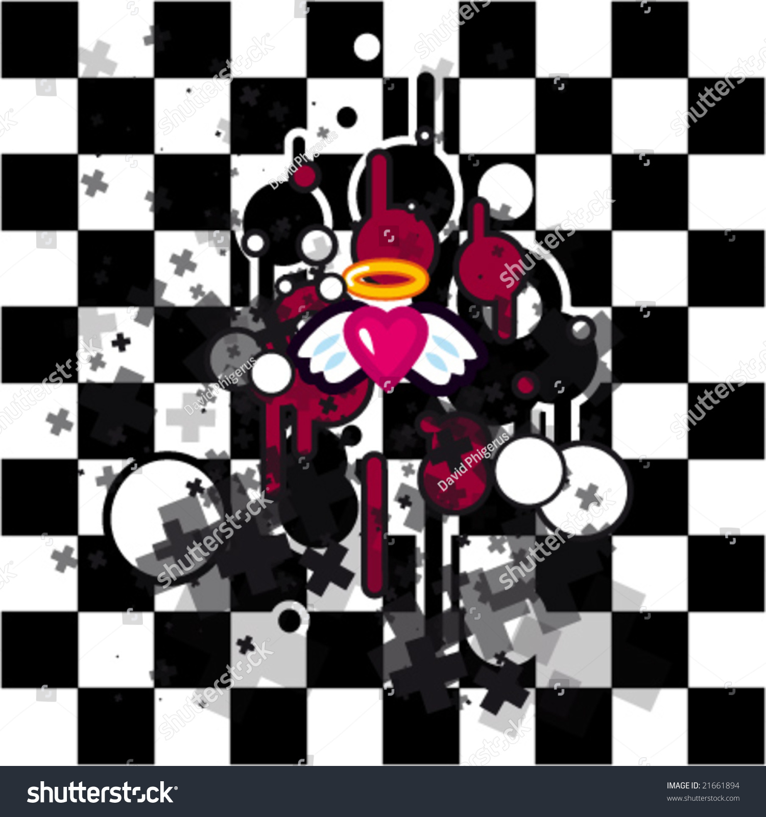 Emo Retro Background Stock Vector (Royalty Free) 21661894 | Shutterstock