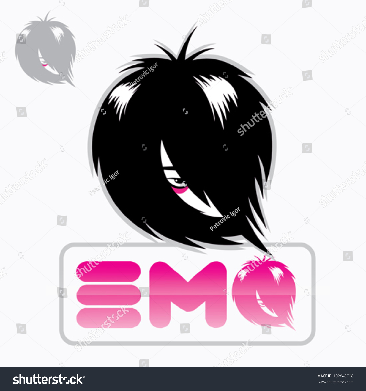 Emo Sign - Vector Illustration - 102848708 : Shutterstock