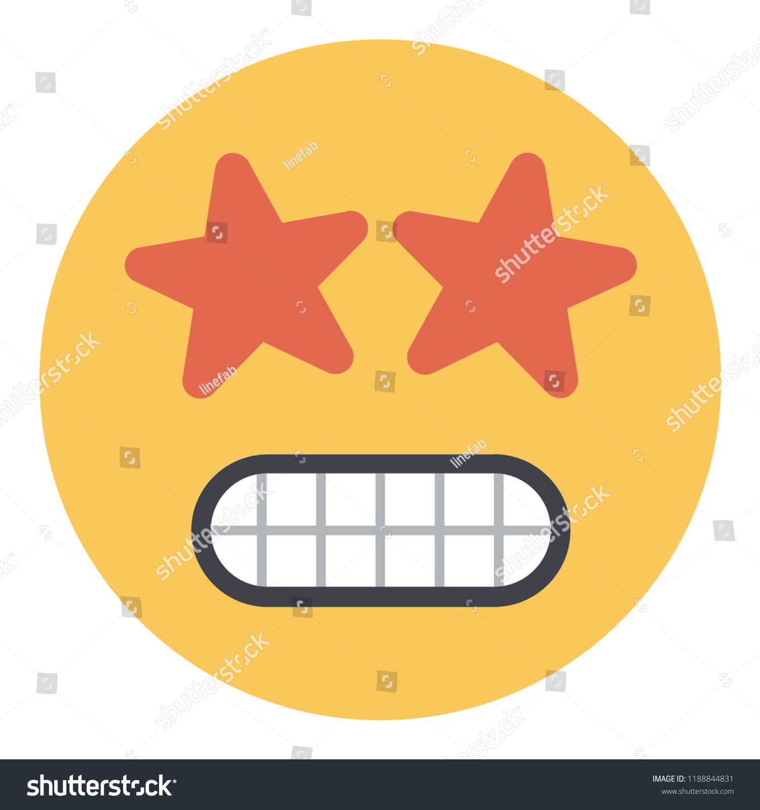 Emoji Face Vector Stock Vector (Royalty Free) 1188844831 | Shutterstock