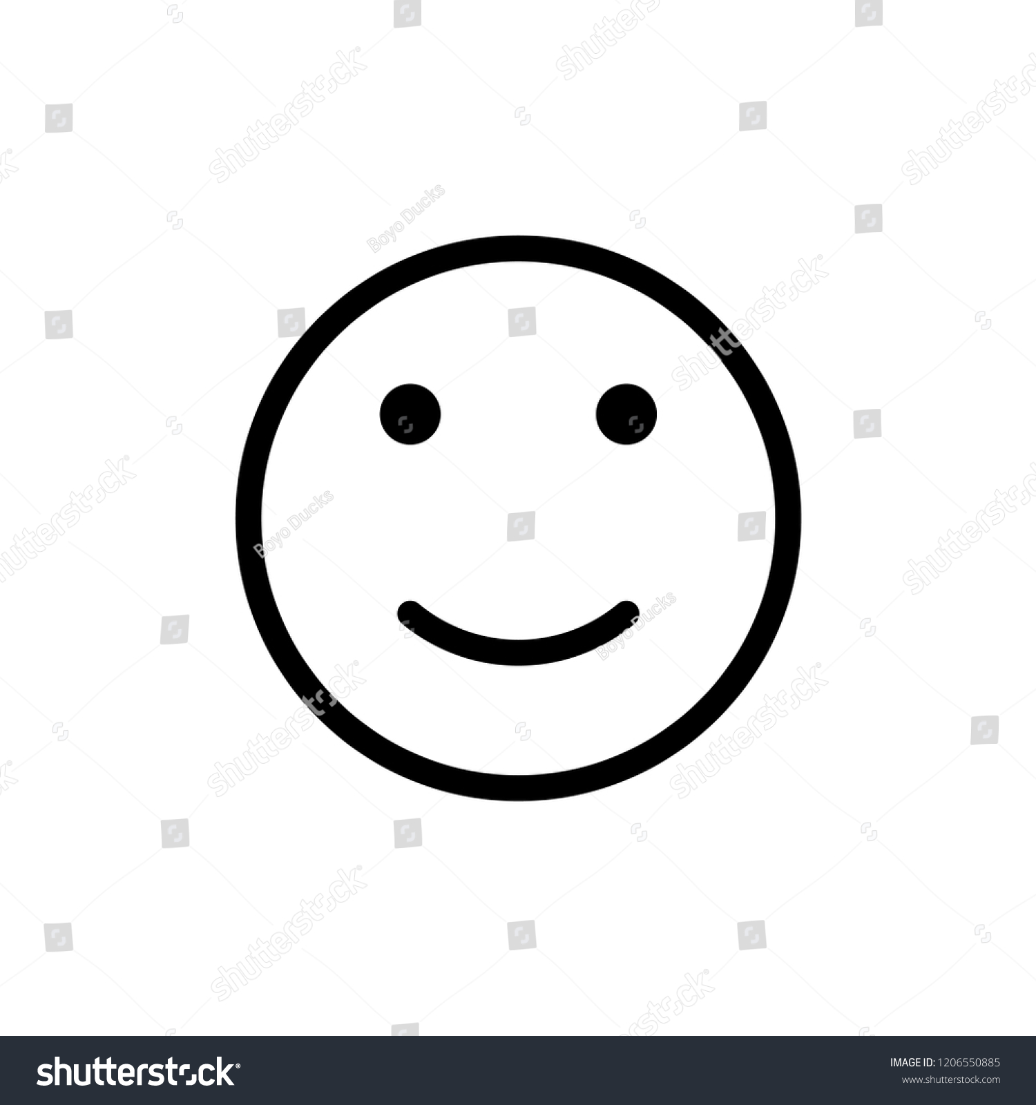 Emoji Icon Template Stock Vector (Royalty Free) 1206550885