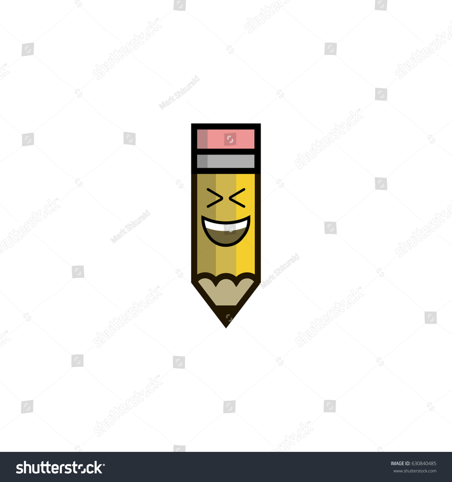 Emoji Pencil 5 Stock Vector (Royalty Free) 630840485