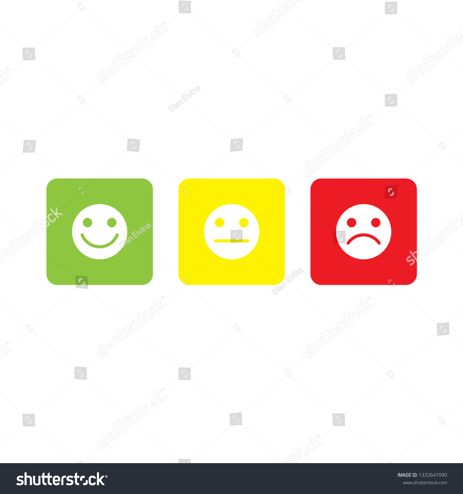 Emoticon Button Set Isolated Vector: Stock-Vektorgrafik (Lizenzfrei ...