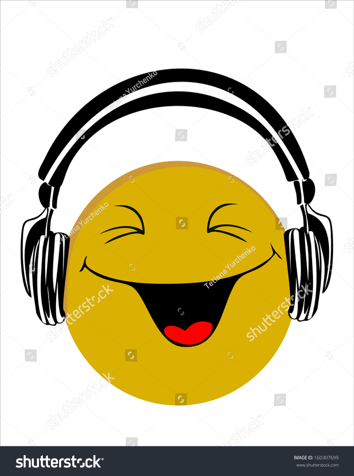Emoticon Dj Stock Vector (Royalty Free) 160307699
