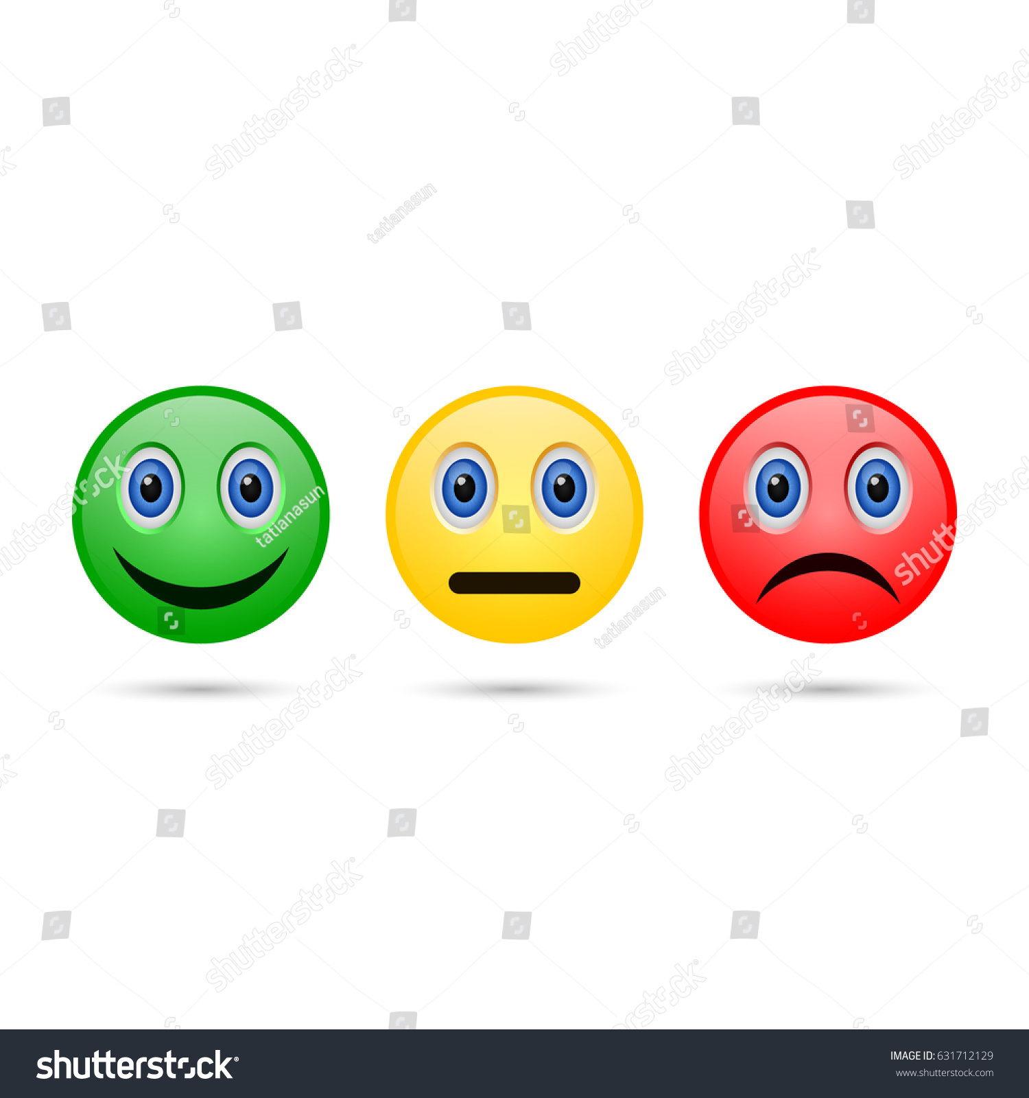 Emoticon Evaluation Feedback Icon Smiley Different: vetor stock (livre ...