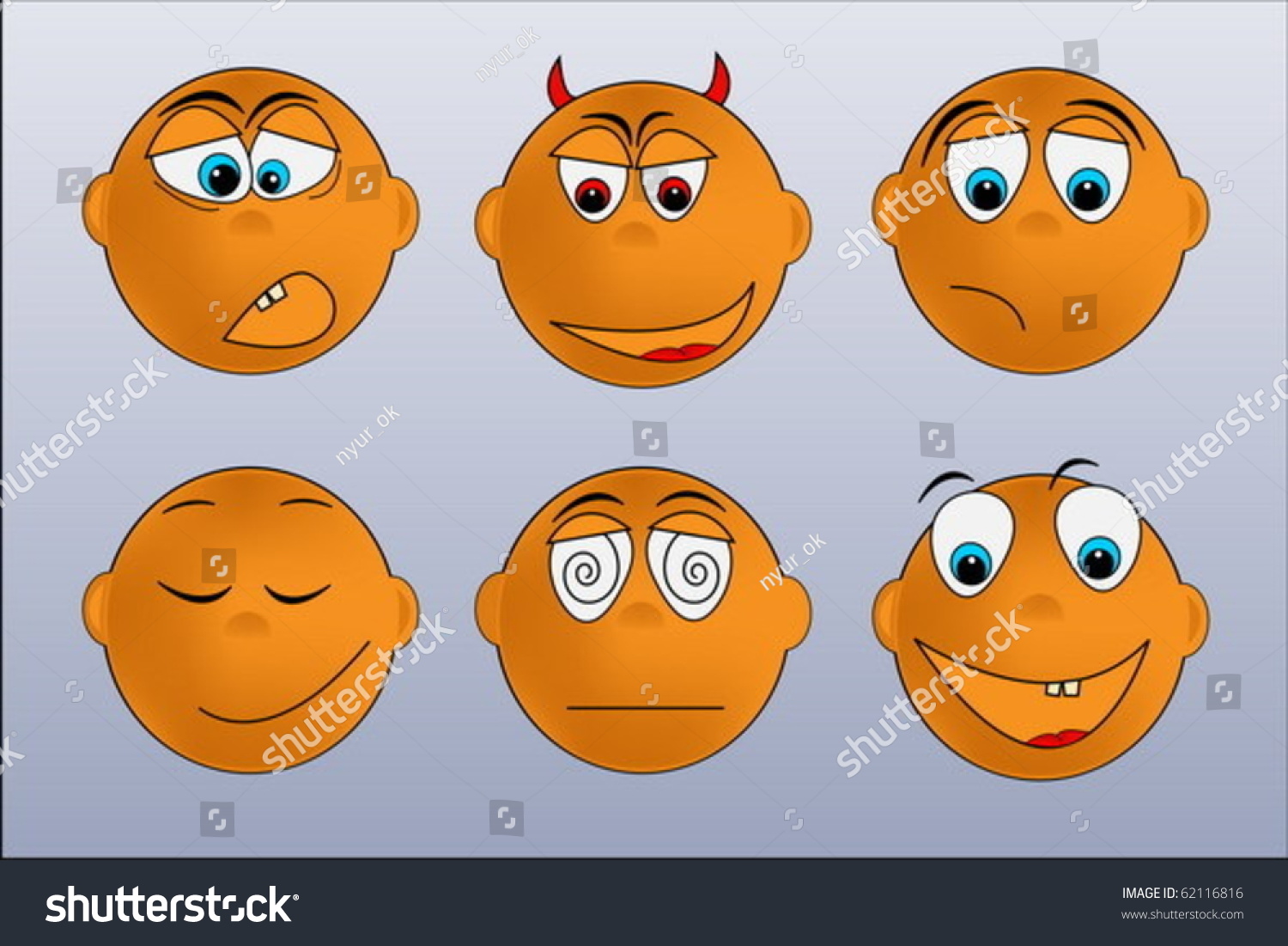 Emoticon Face Stock Vector (Royalty Free) 62116816 | Shutterstock