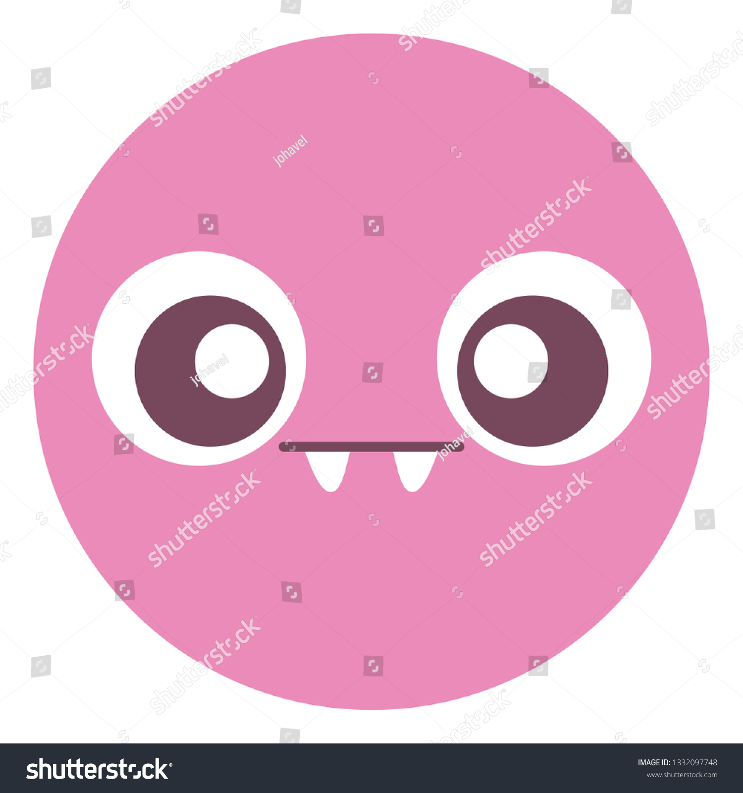 Emoticon Face Crazy Teeth Stock Vector (Royalty Free) 1332097748 ...