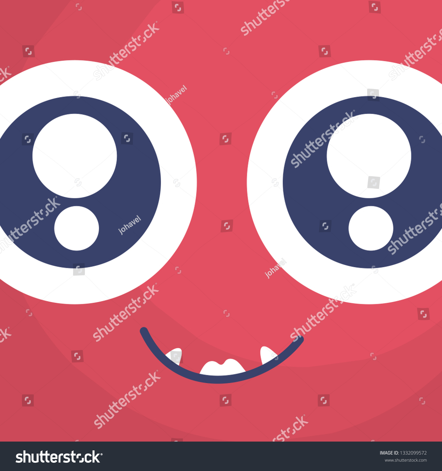 Emoticon Face Crazy Teeth Stock Vector (Royalty Free) 1332099572 ...