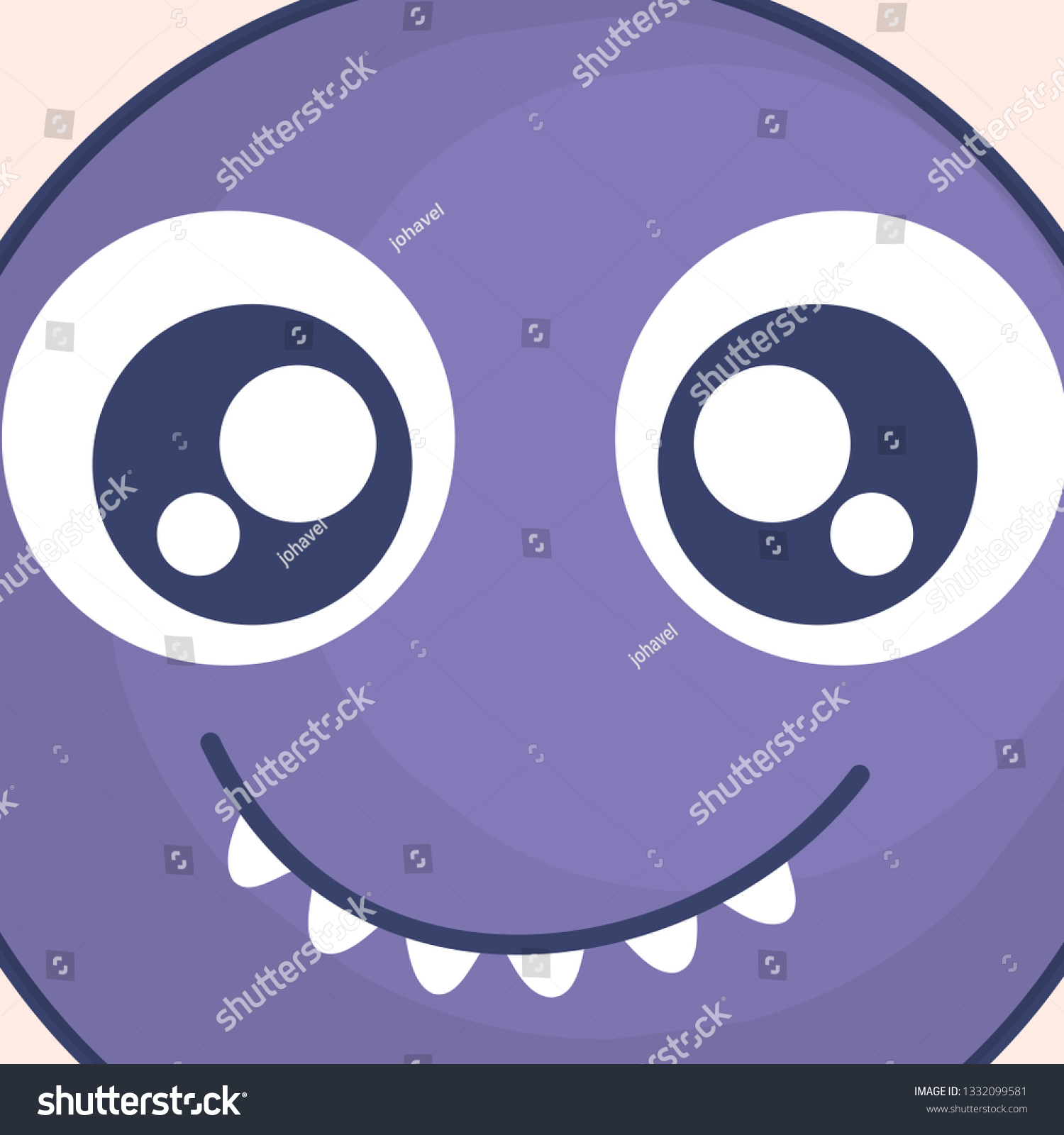 Emoticon Face Crazy Teeth Stock Vector (Royalty Free) 1332099581 ...