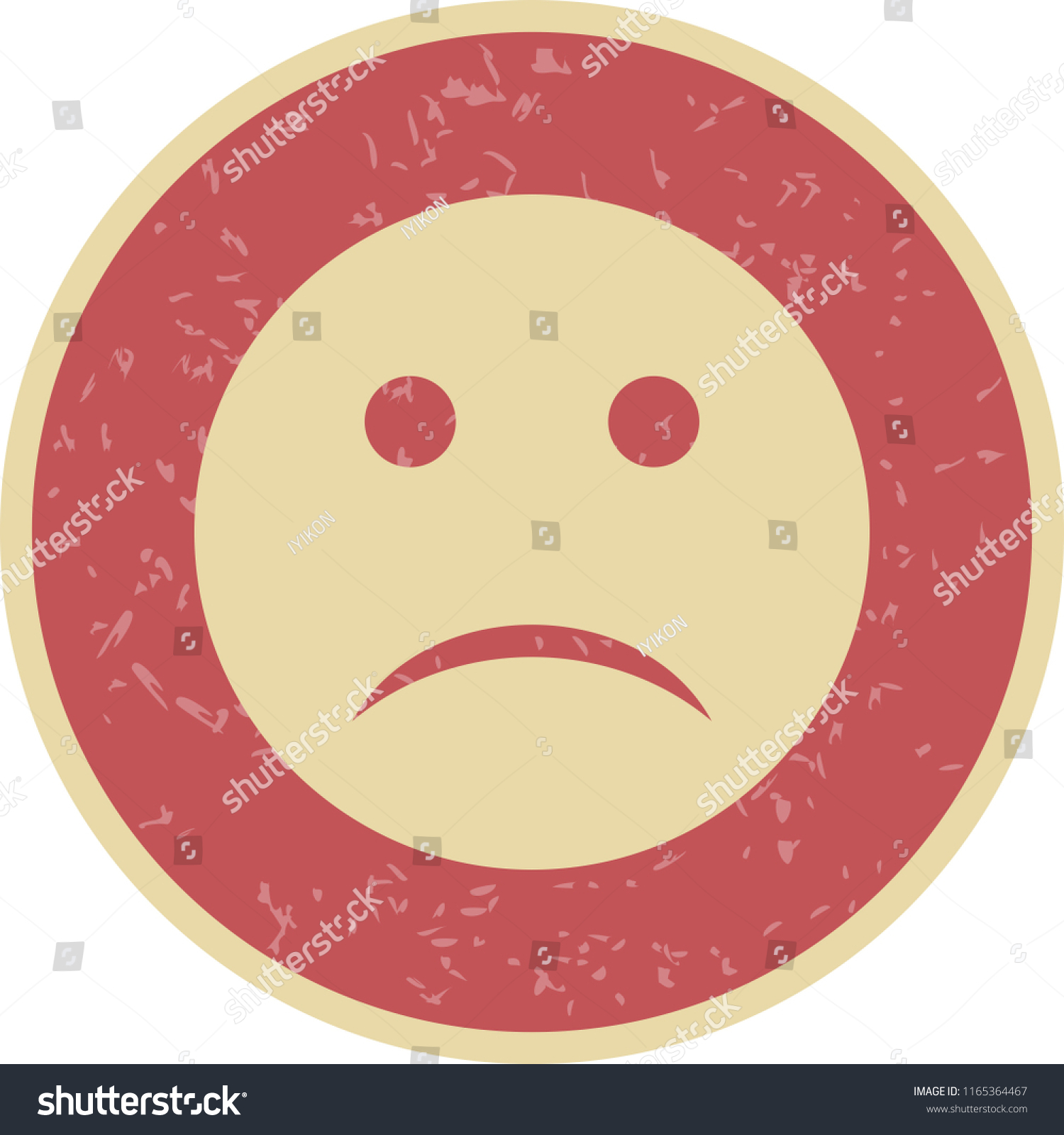 Emoticon Filled Icon Stock Vector (Royalty Free) 1165364467