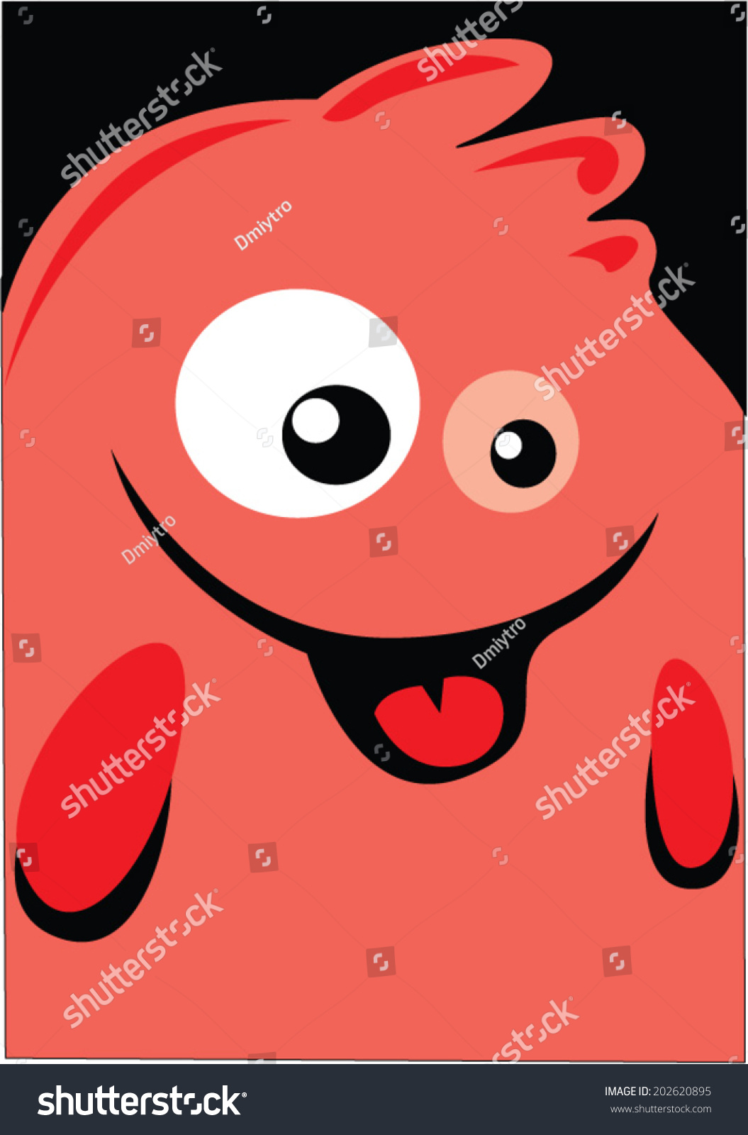 Emoticon Monster Stock Vector (Royalty Free) 202620895 | Shutterstock