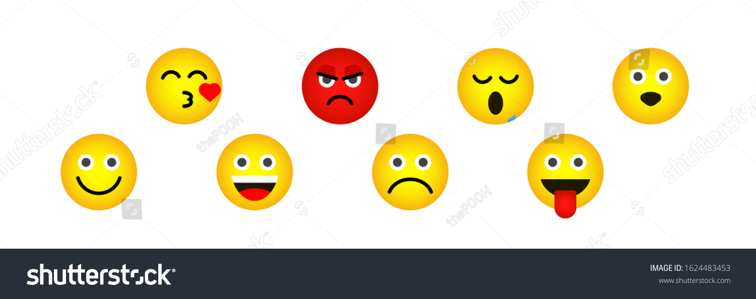 Emoticon Smile Icon User Interface Stock Vector (Royalty Free) 1624483453