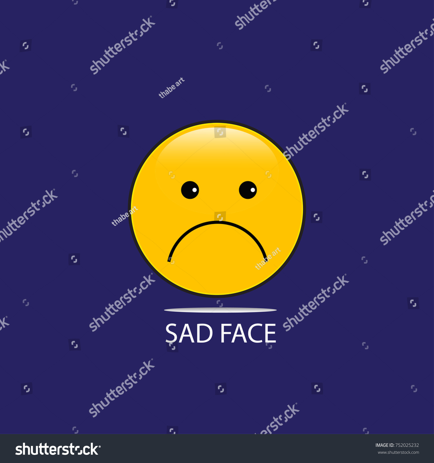 Emoticon Sad Face Vector Template: เวกเตอร์สต็อก (ปลอดค่าลิขสิทธิ์ ...