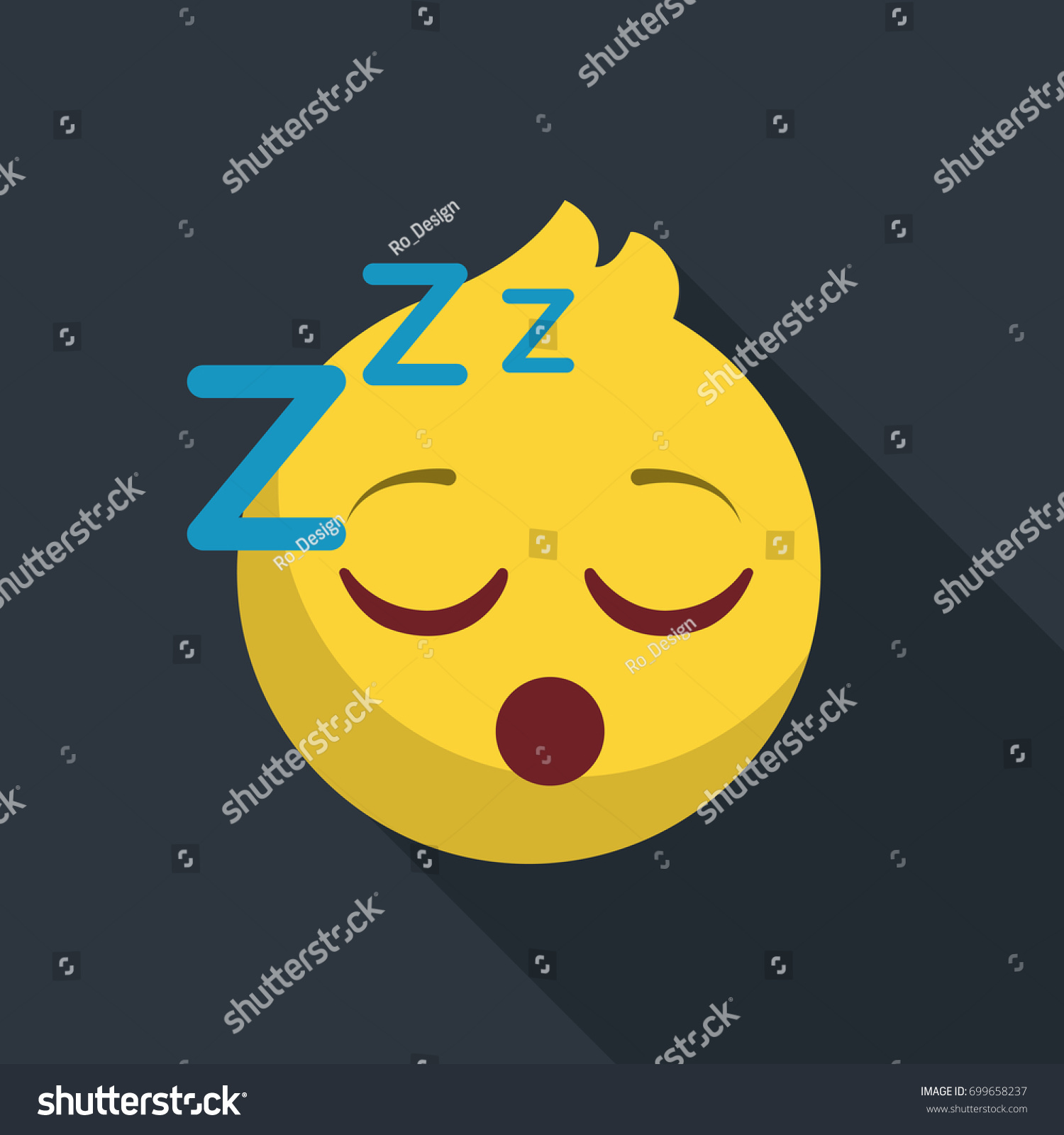 Emoticon Sleeping Profile Icon: เวกเตอร์สต็อก (ปลอดค่าลิขสิทธิ์) 699658237
