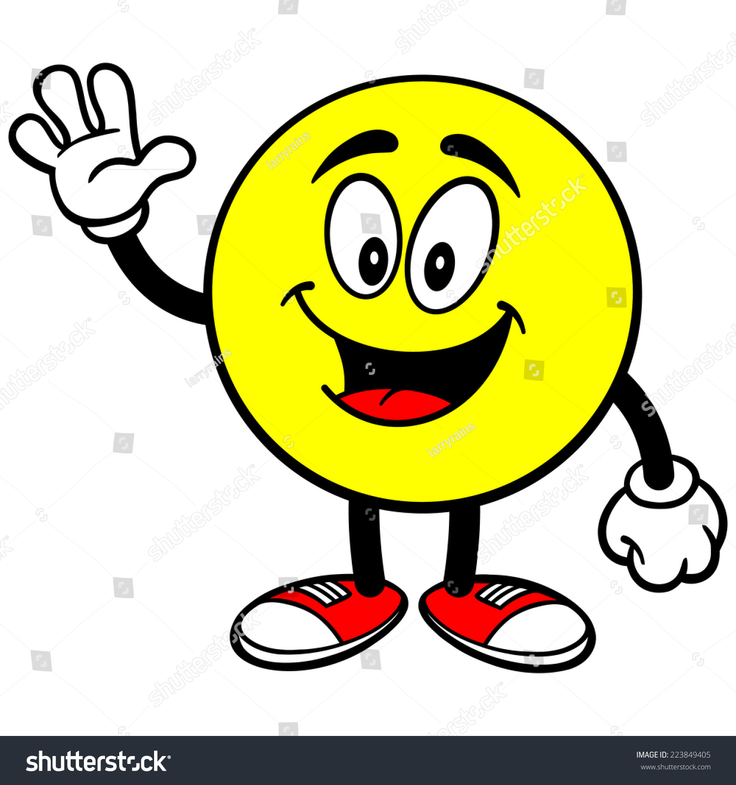Emoticon Waving: เวกเตอร์สต็อก (ปลอดค่าลิขสิทธิ์) 223849405 | Shutterstock