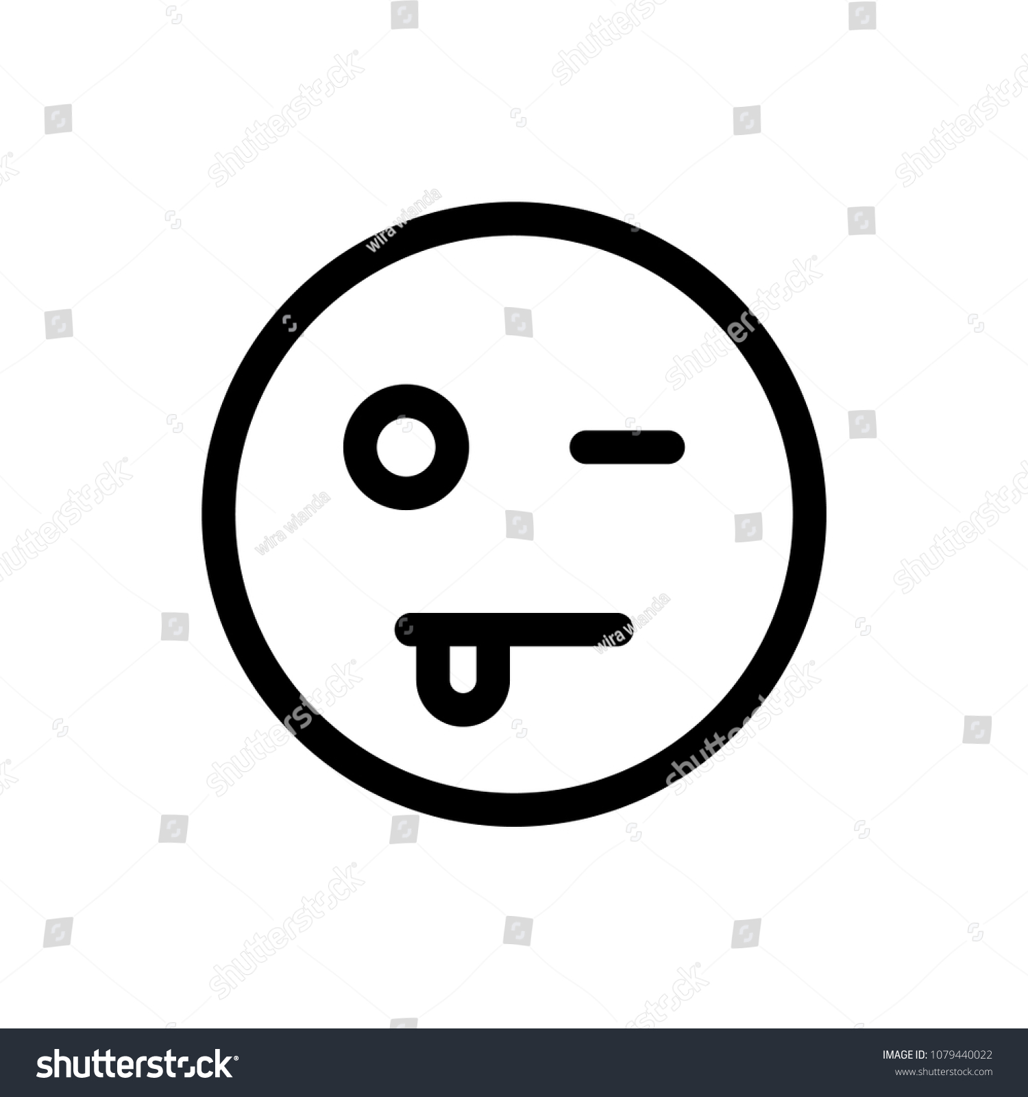 Emoticons Face Pain Stock Vector (Royalty Free) 1079440022