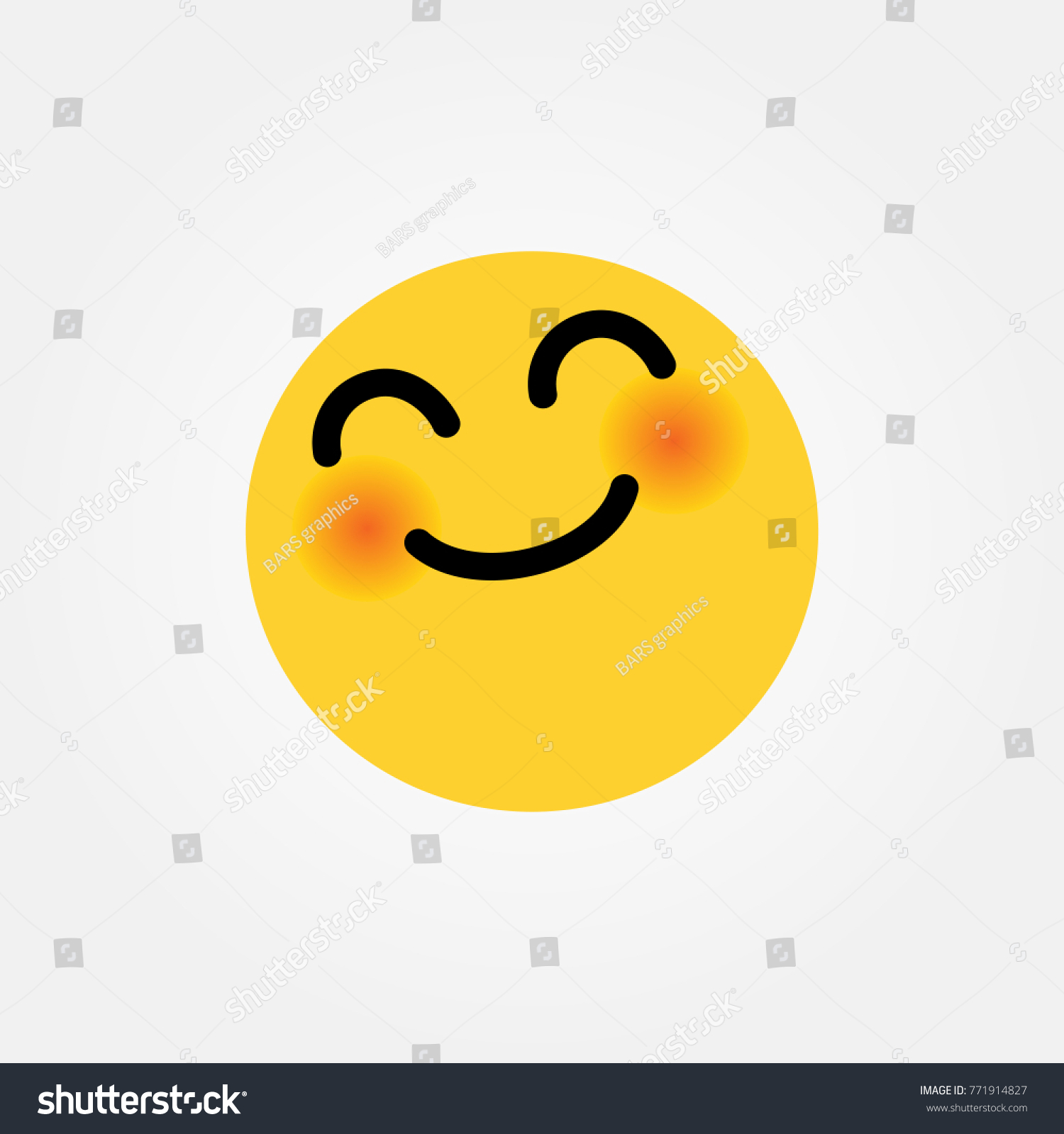 Emotion Yay Simple Flat Style Vector Stock Vector (Royalty Free) 771914827