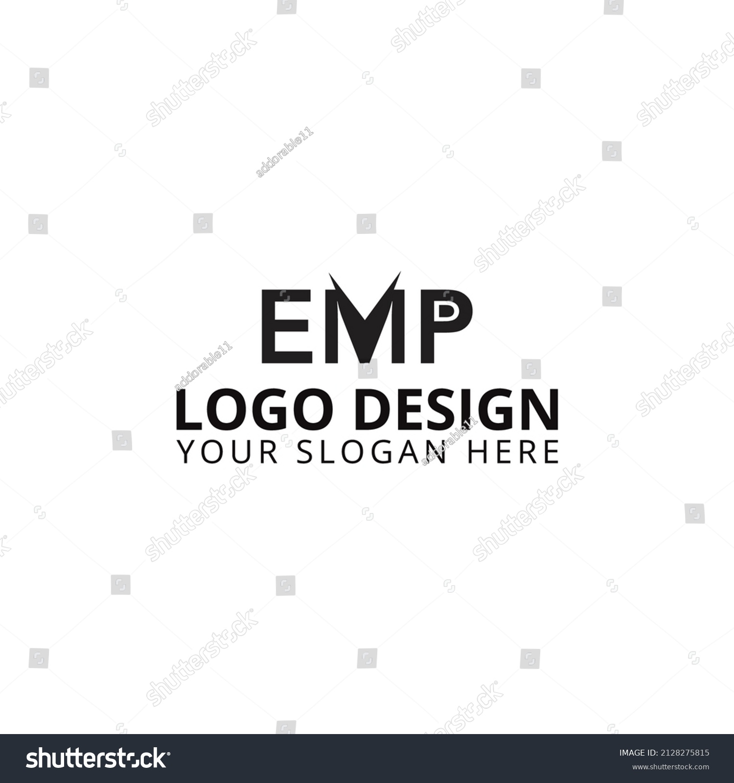 Emp Logo Design Professional Logo Stock Vector (Royalty Free ...