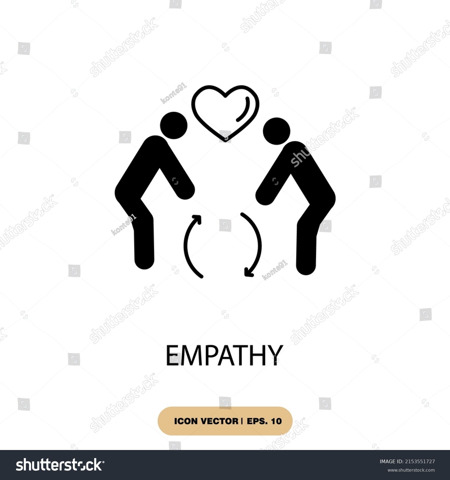 Empathy Icons Symbol Vector Elements Infographic Stock Vector (Royalty ...