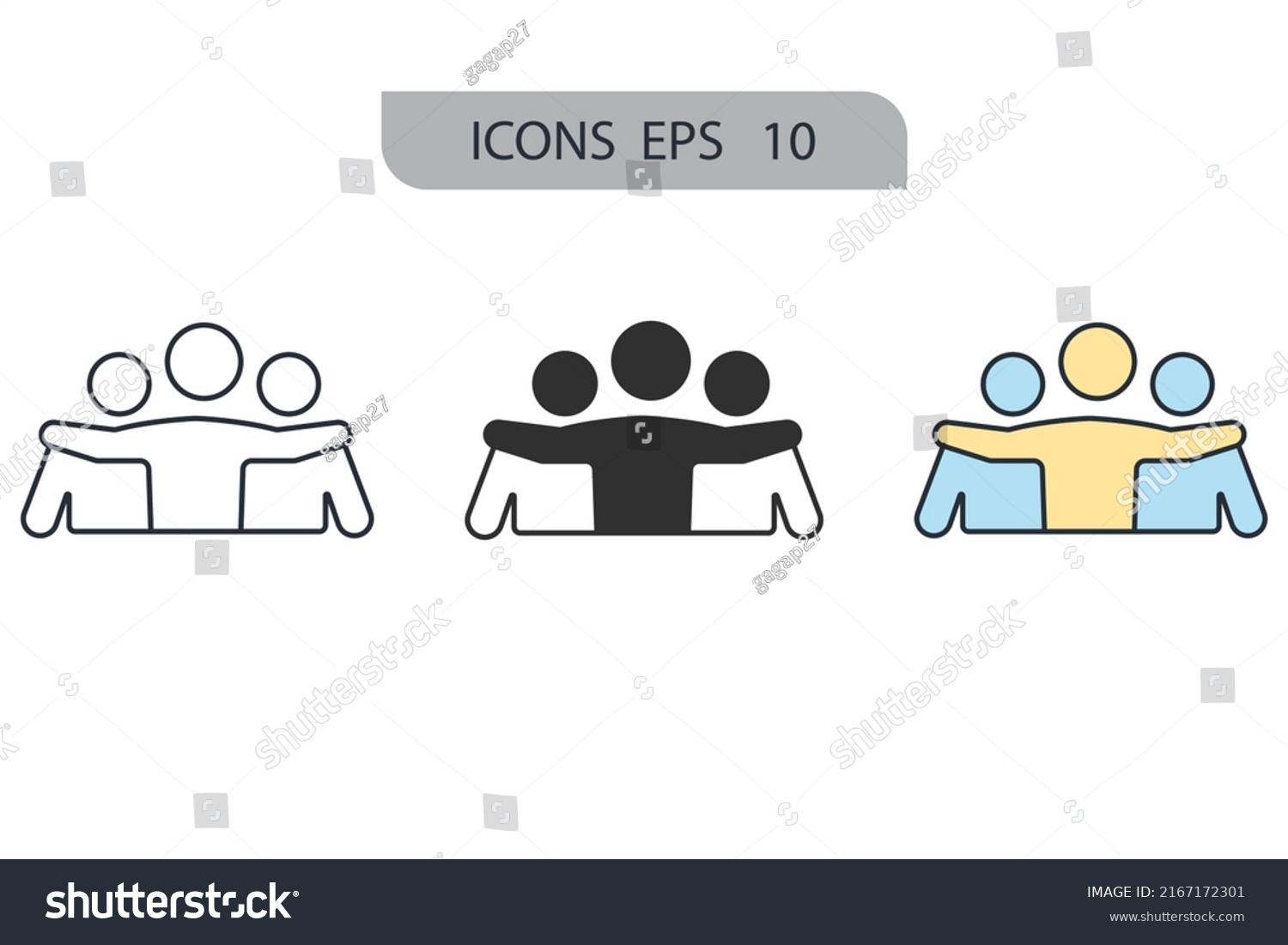 Empathy Icons Symbol Vector Elements Infographic Stock Vector (Royalty ...
