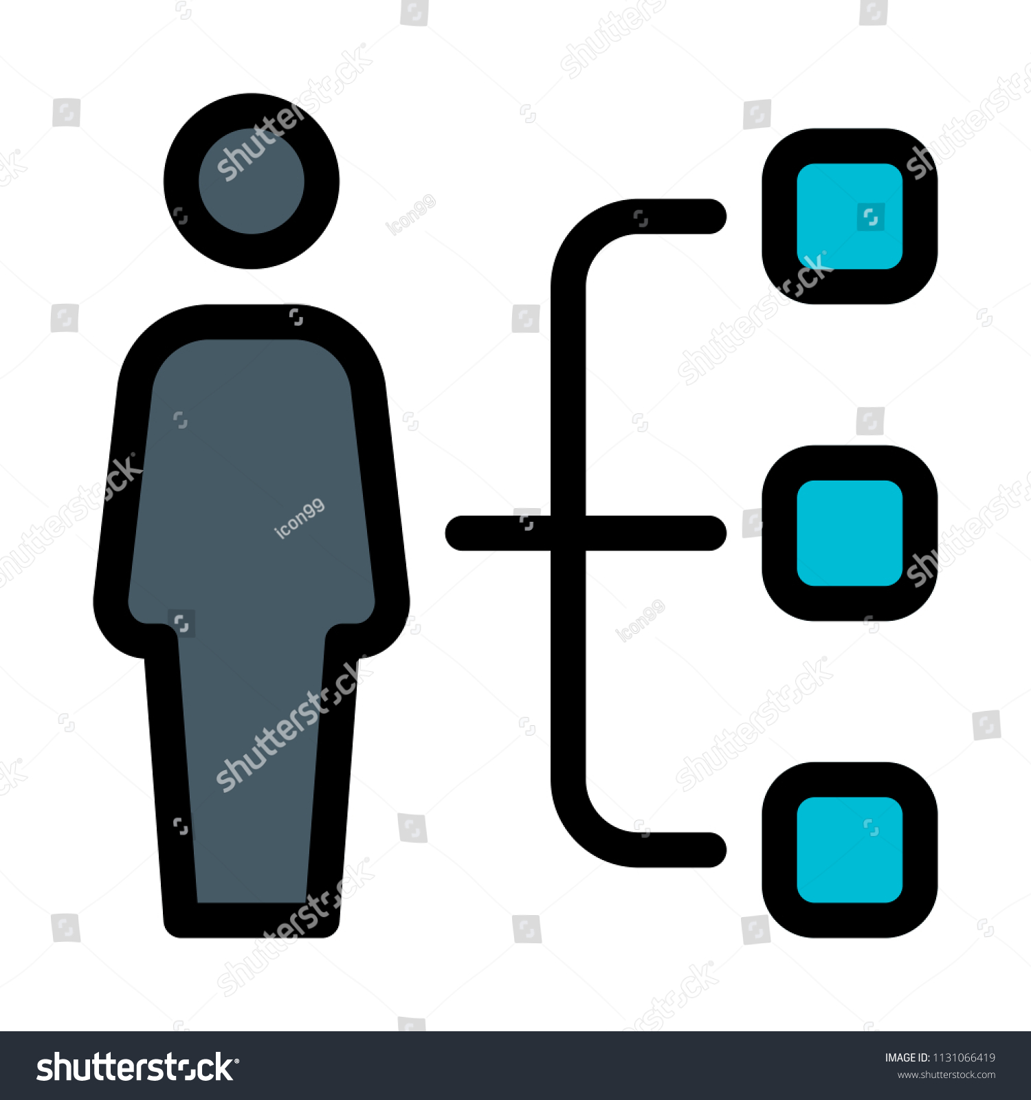 Employee Hierarchy Flowchart Stock Vector (Royalty Free) 1131066419 ...