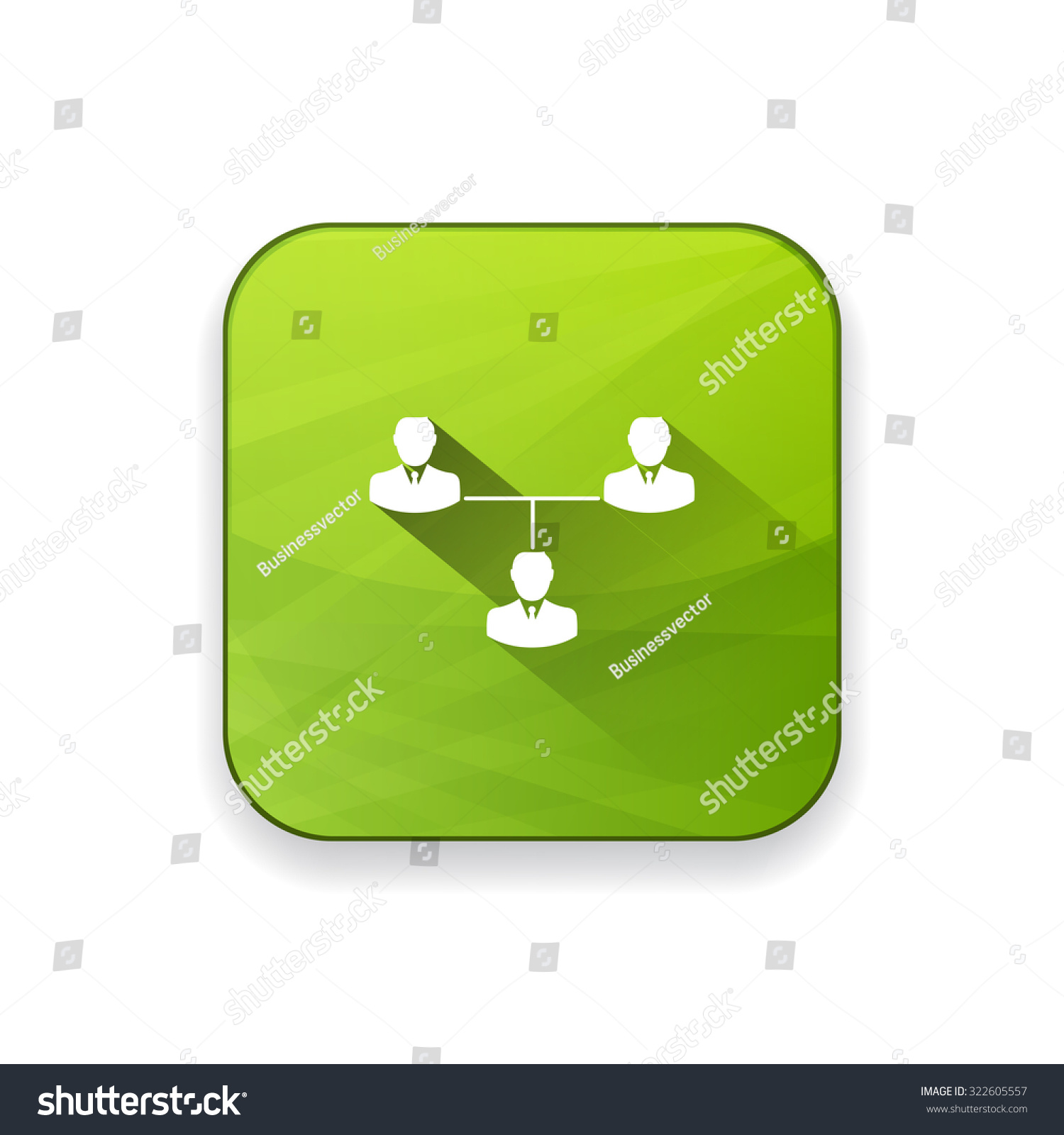 Employee Network Icon Stock Vector (Royalty Free) 322605557