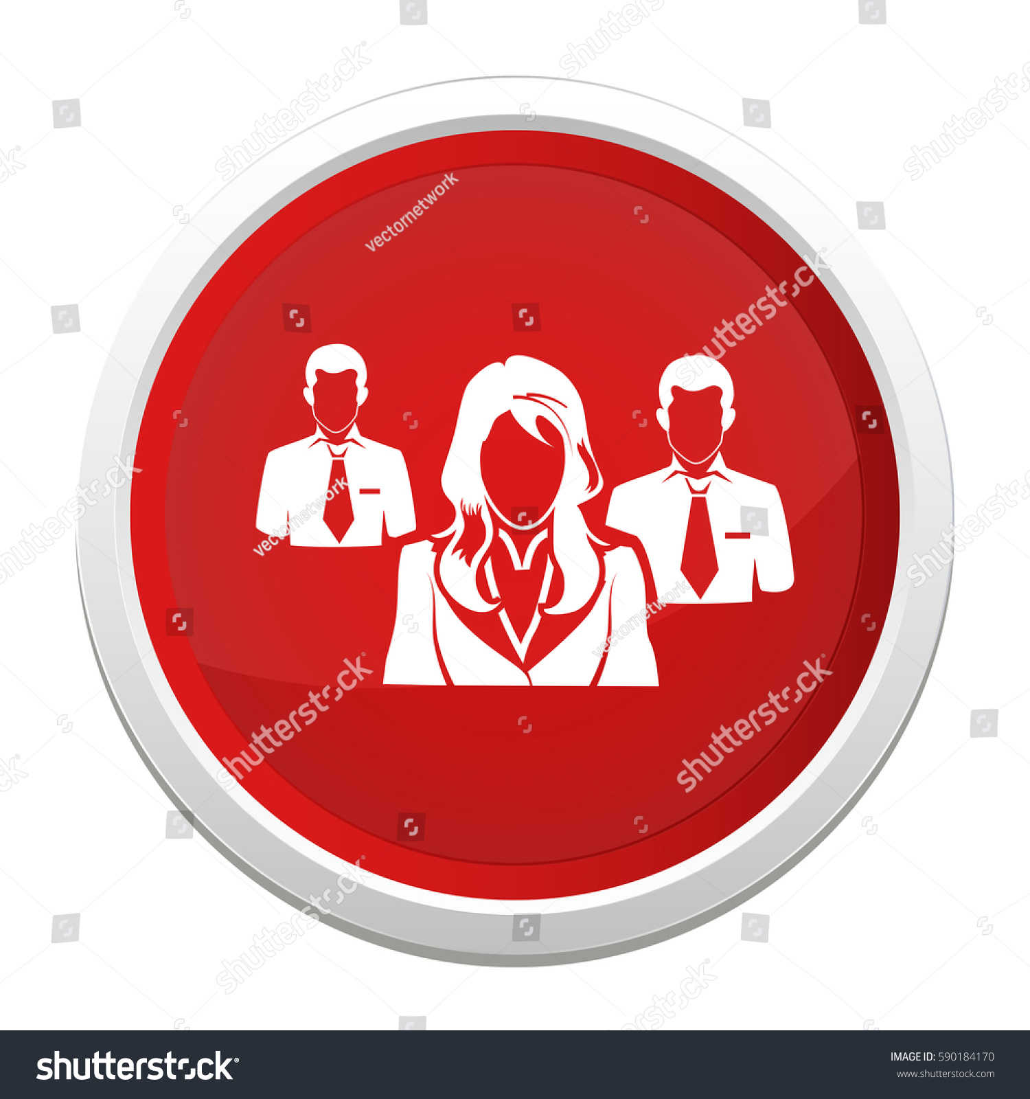 Employee Network Icon Stock Vector (Royalty Free) 590184170