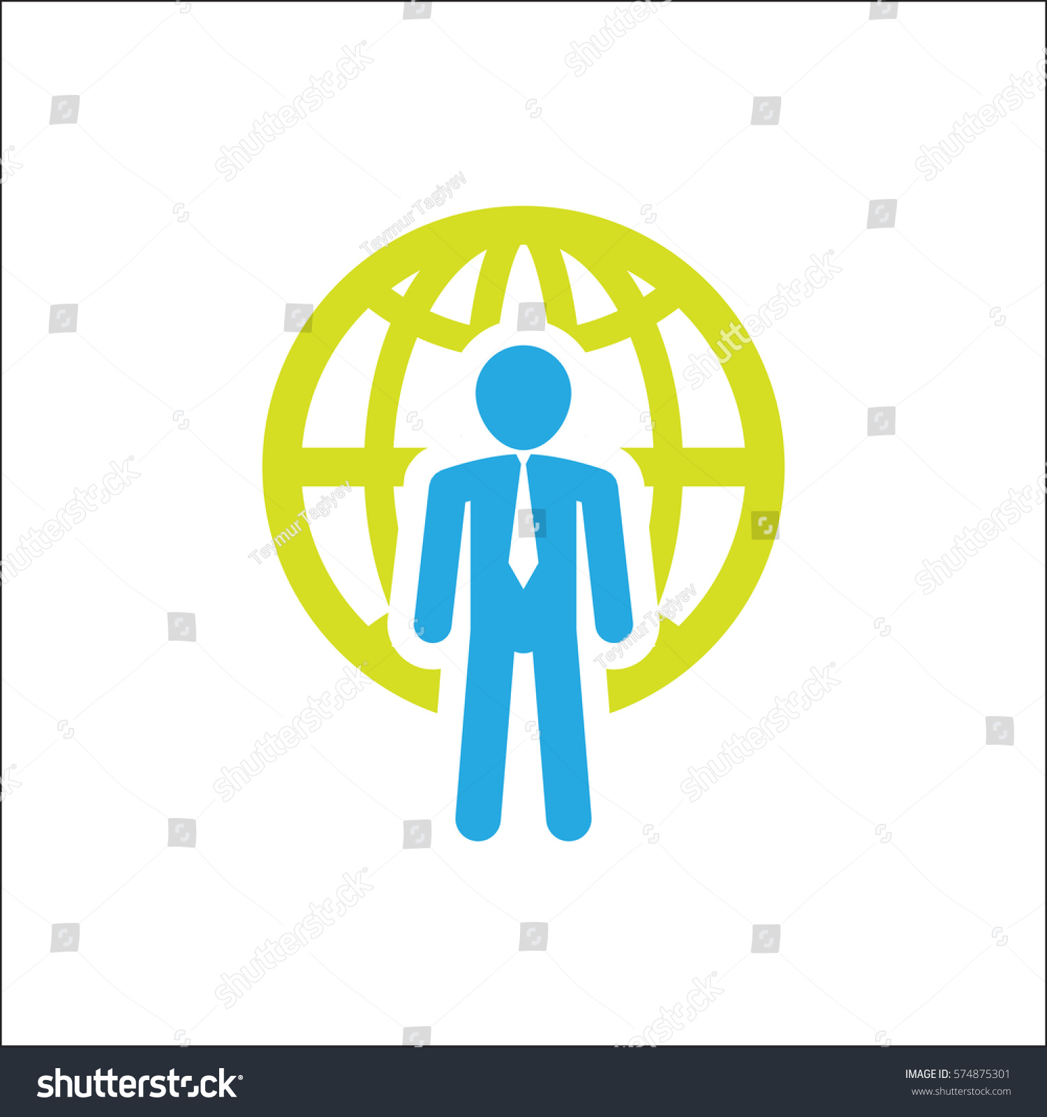 Employee On White Background Stock Vector (Royalty Free) 574875301