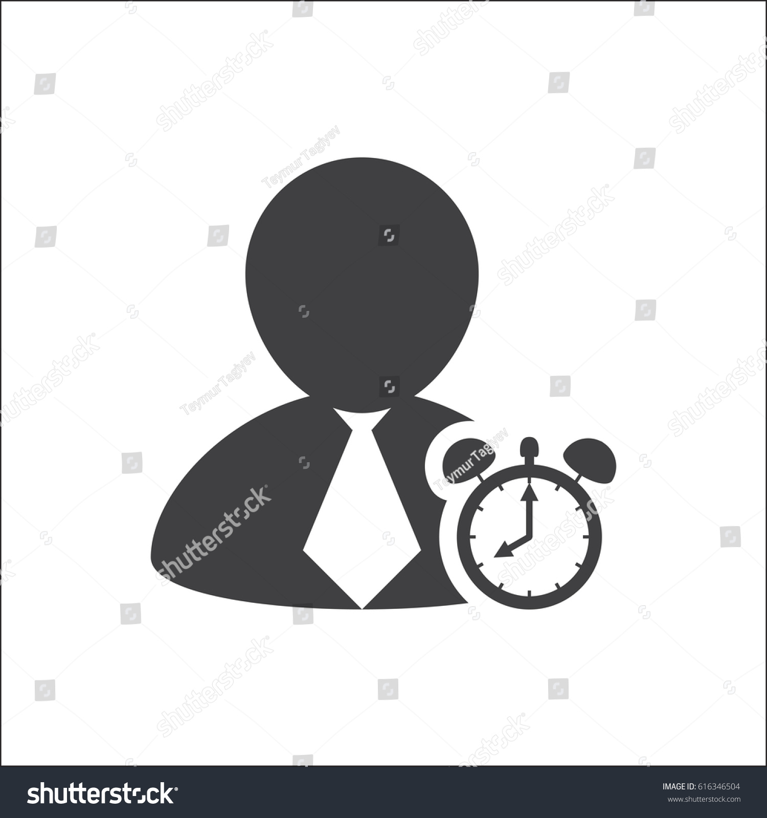 Employee On White Background Stock Vector (Royalty Free) 616346504