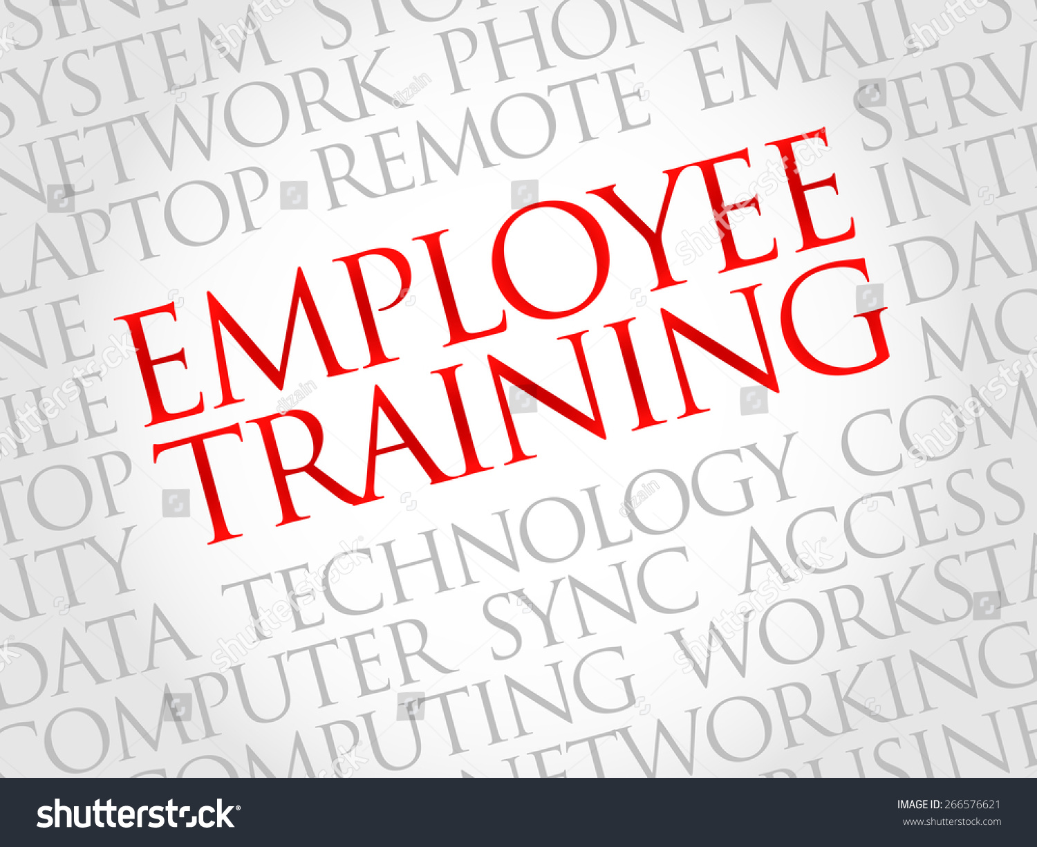 Employee Training Word Cloud Concept: vector de stock (libre de ...
