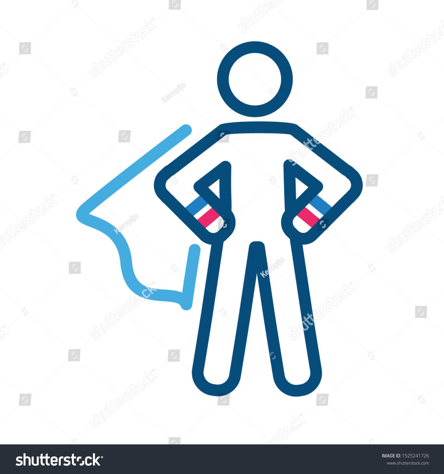 Empower Super Human Icon Vector Stock Vector (Royalty Free) 1525241726