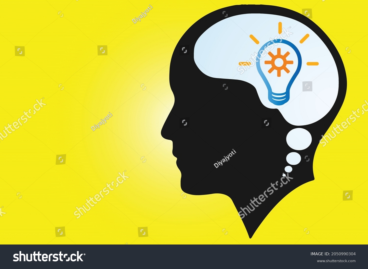 Empowered Brain Research Development Ideas Poster Stock Vector (Royalty ...