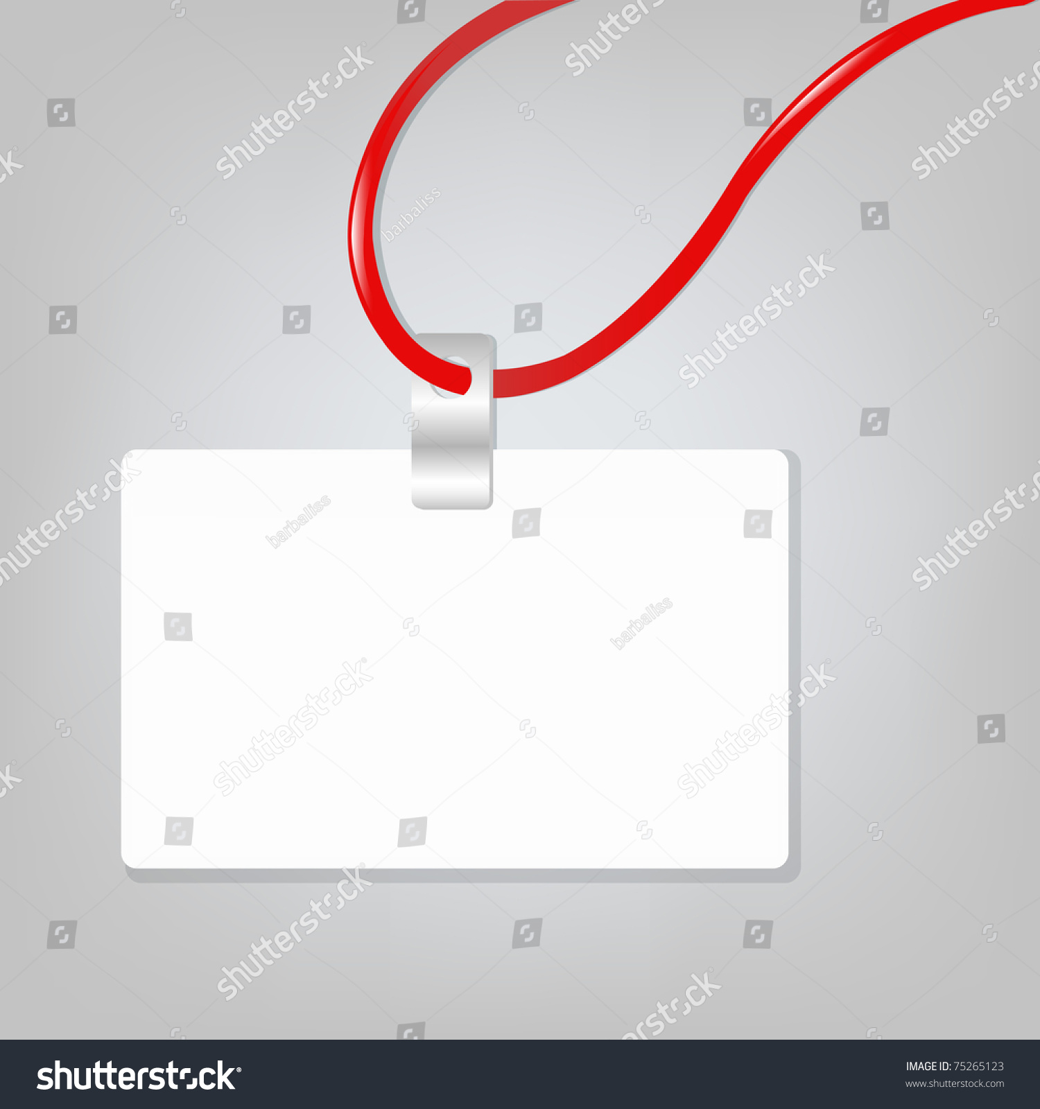 Empty Blank Badge Vector Illustration Stock Vector (Royalty Free) 75265123