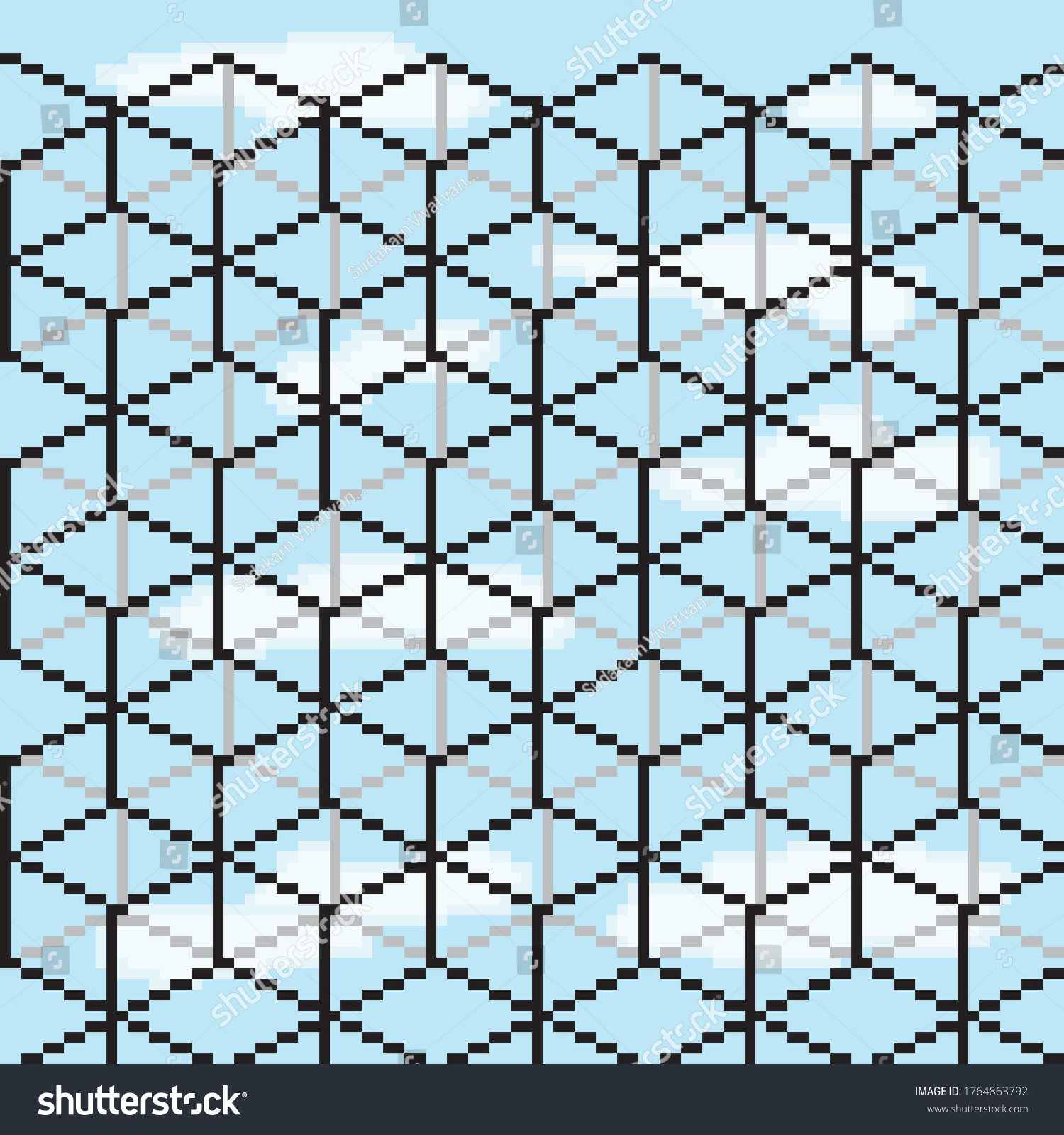 Empty Boxes Backgroung Pixel Art Boxes Stock Vector (Royalty Free ...