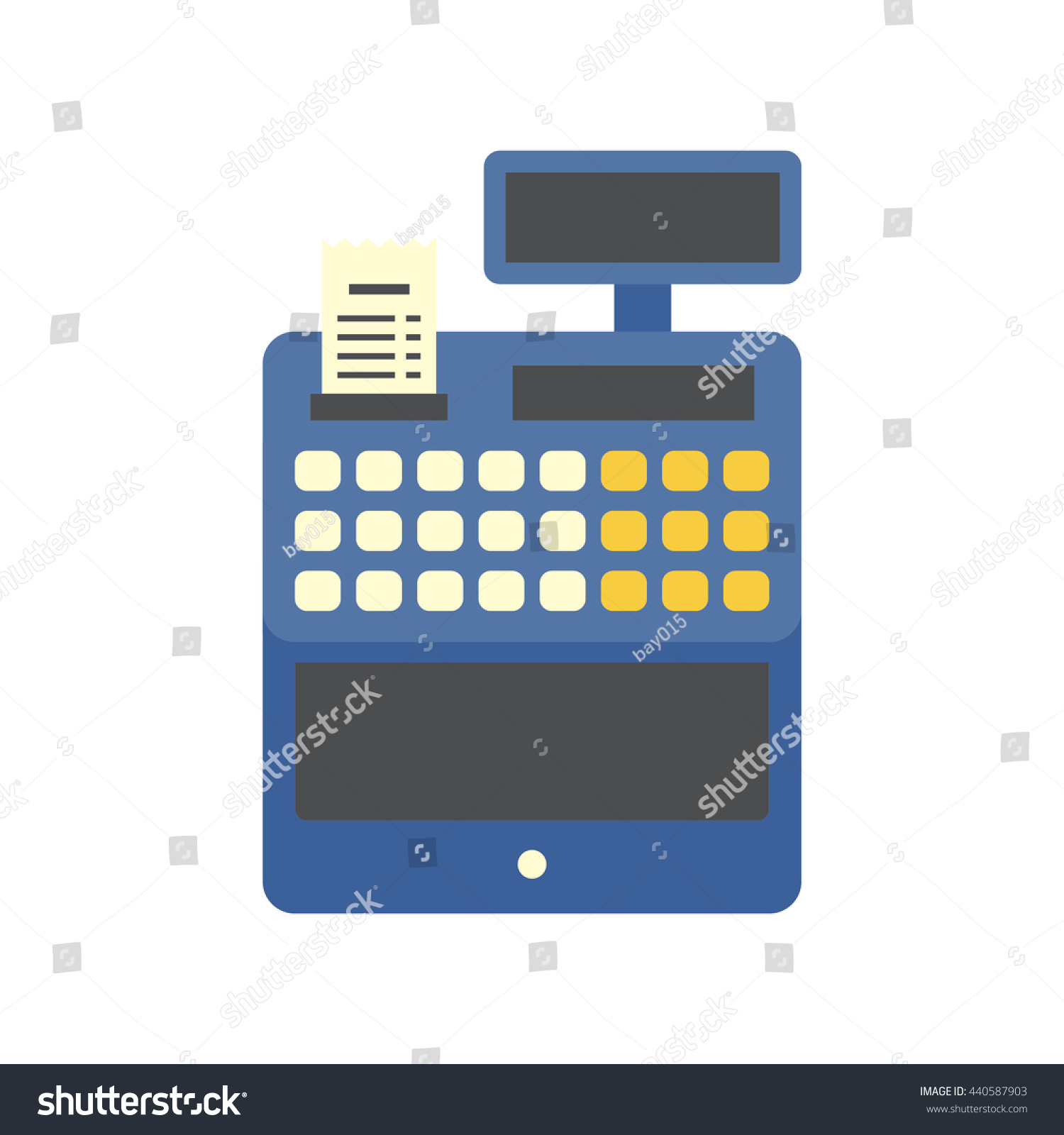 Empty Cash Register Icon: vector de stock (libre de regalías) 440587903 ...