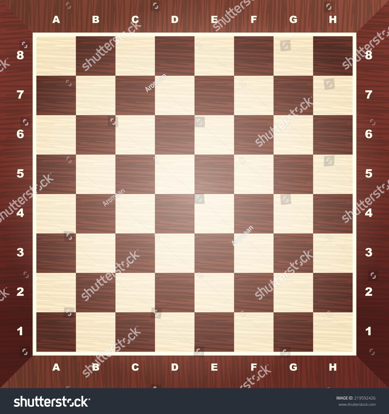 Empty Chess Board Vector Illustration 10 Stock Vector (Royalty Free ...