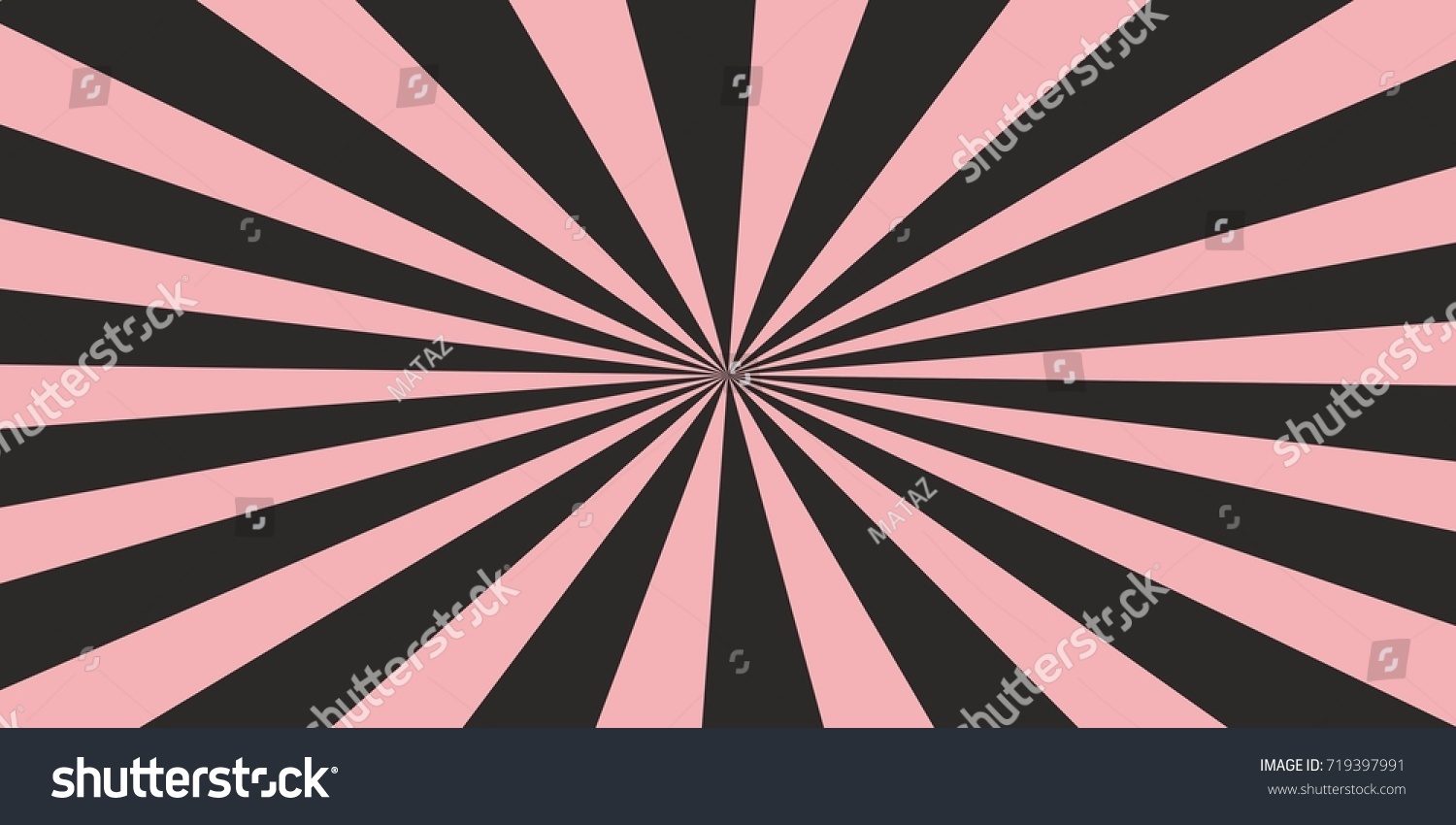 Empty Comic Cartoon Sunbeam Template Black Stock Vector (Royalty Free ...