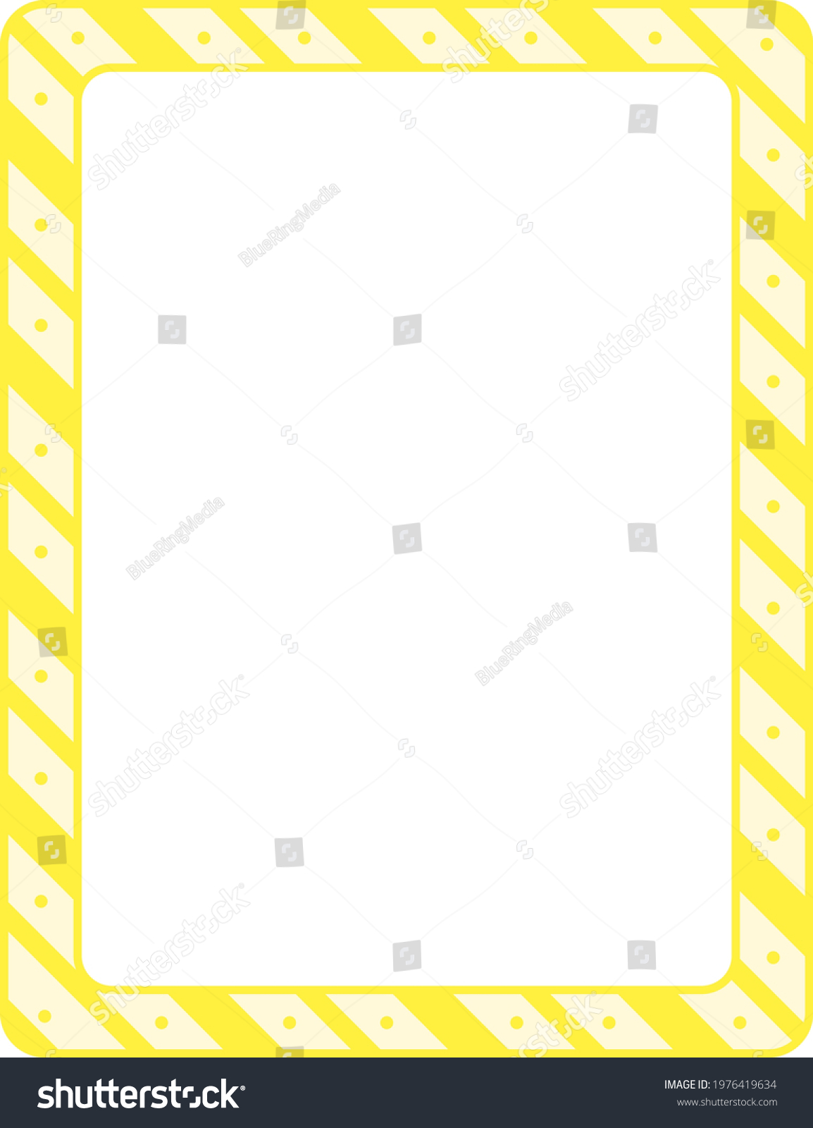 Empty Diagonal Stripes Frame Banner Template Stock Vector (Royalty Free ...