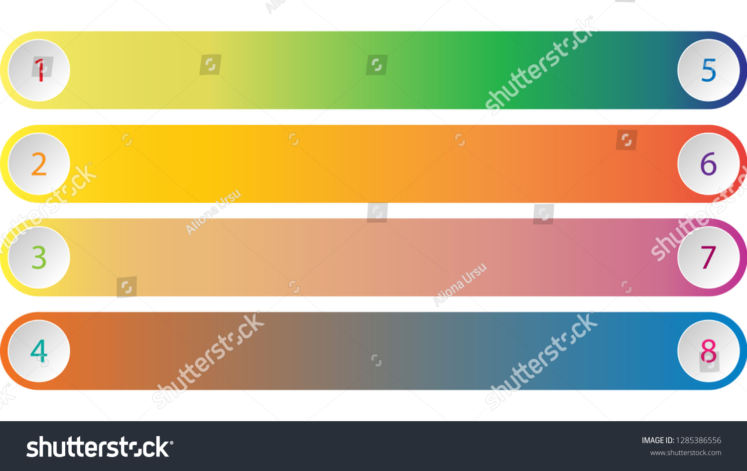 Empty Infographic Blank Template Vector Design 스톡 벡터(로열티 프리) 1285386556